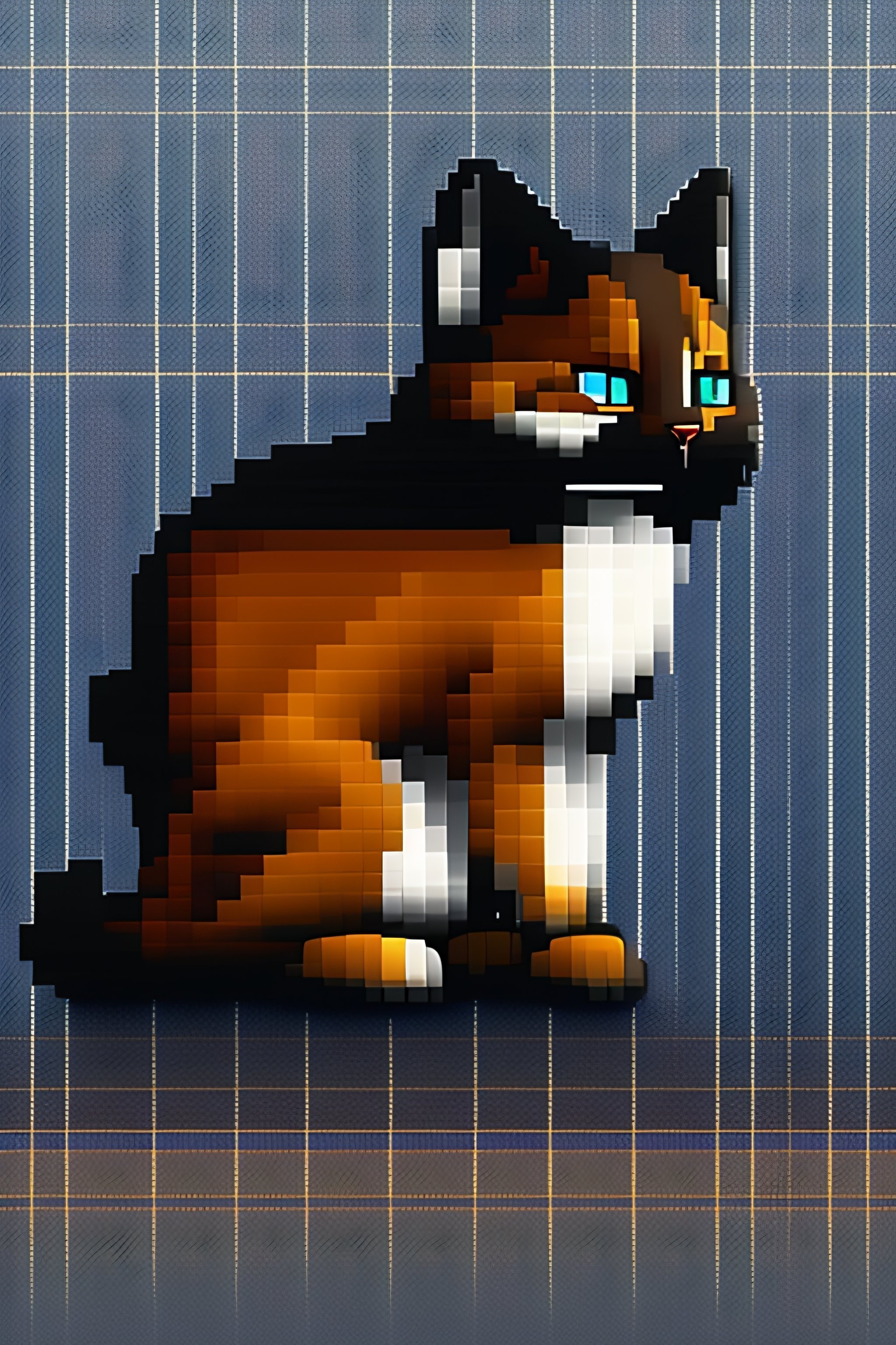 Lexica - A 2d 32-bit pixel cat character walking