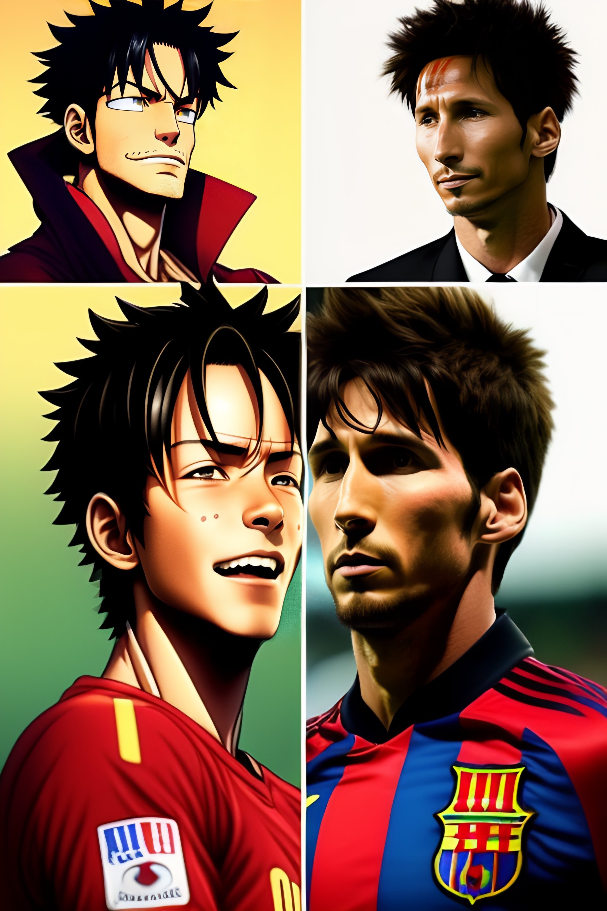 Lexica - Luffy and messi