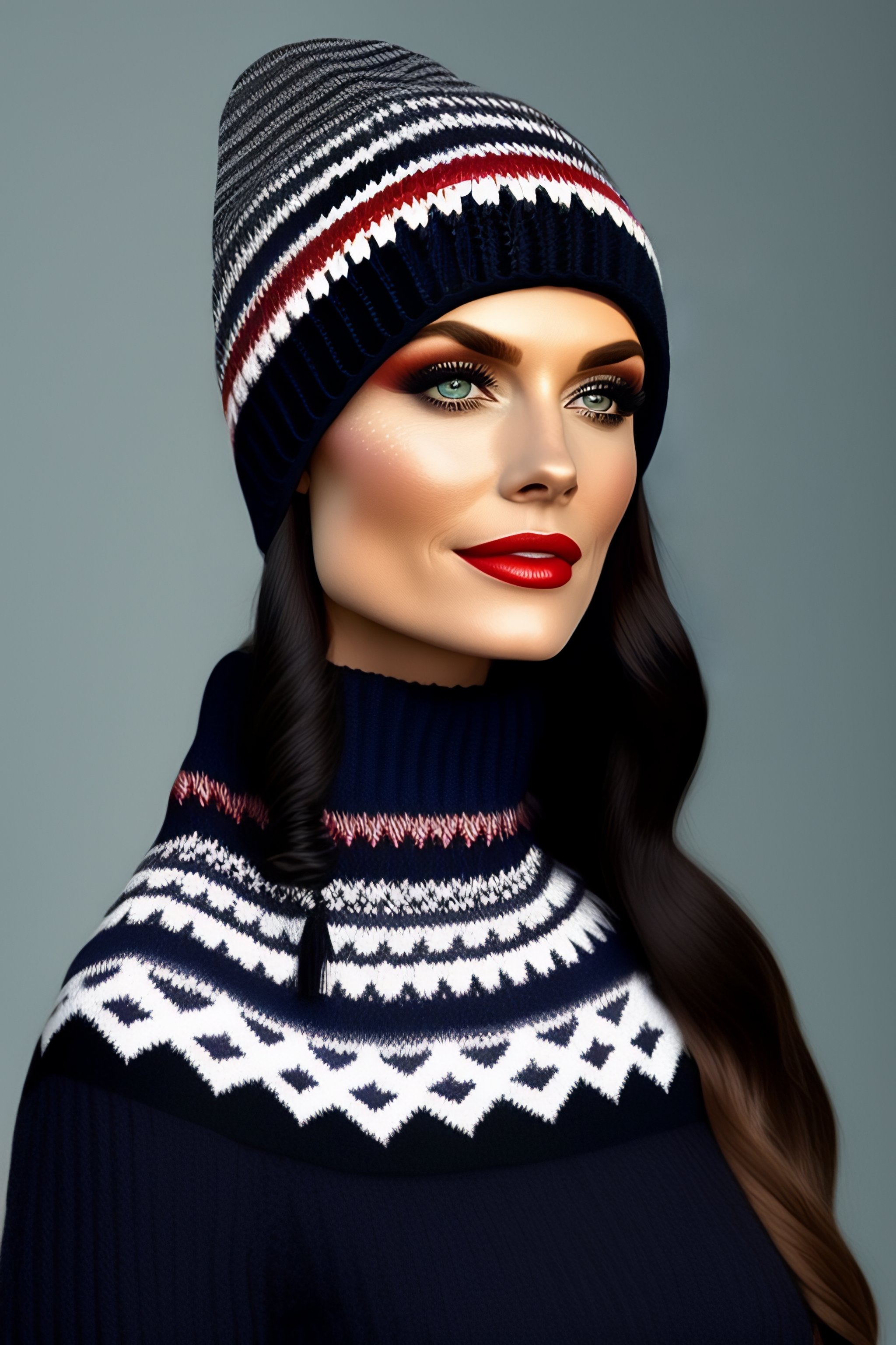 Lexica - Wednesday addams winter hat knitted