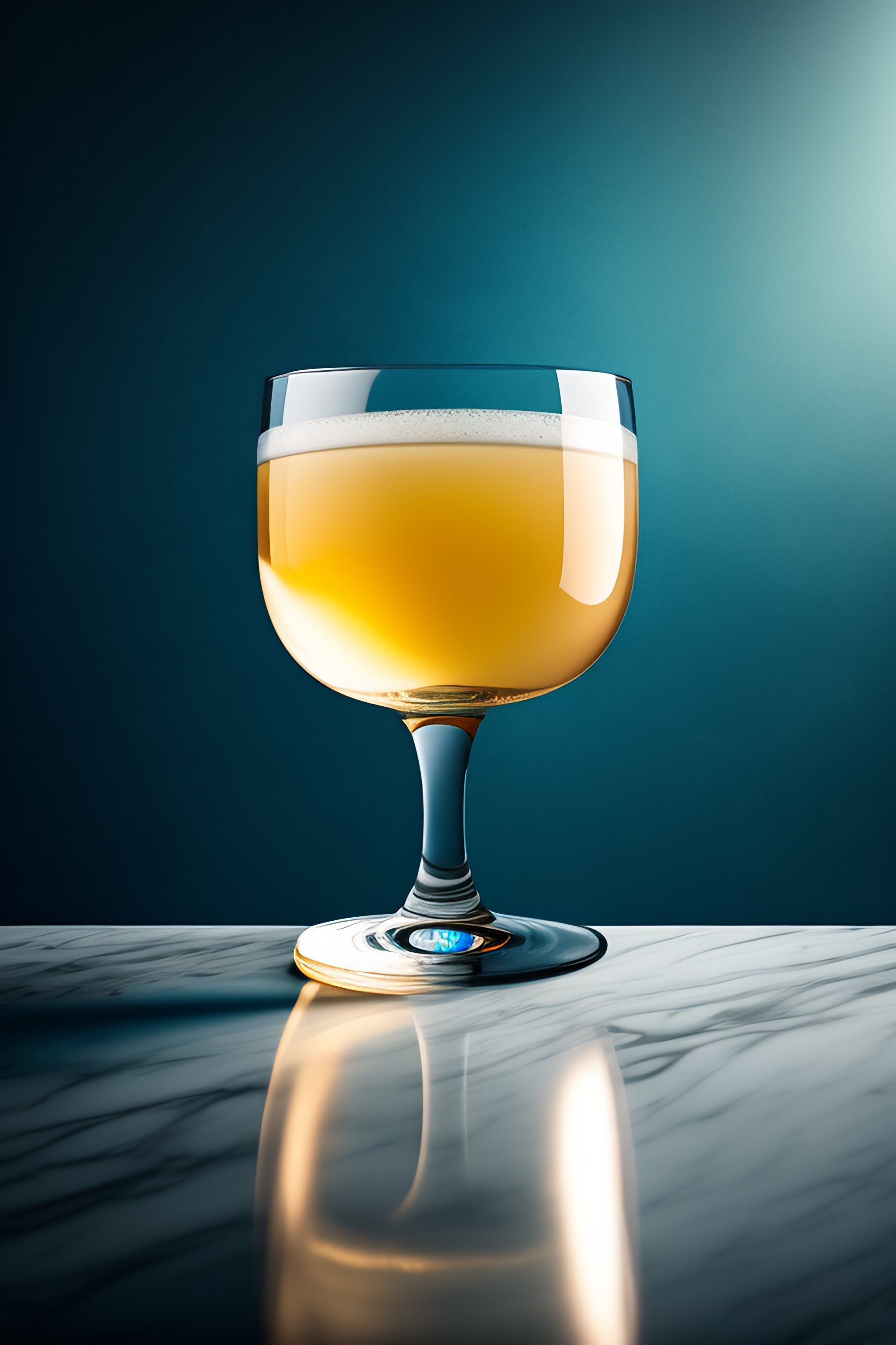 Lexica - A nlue cocktail low ball glass with a natural straw in it ...