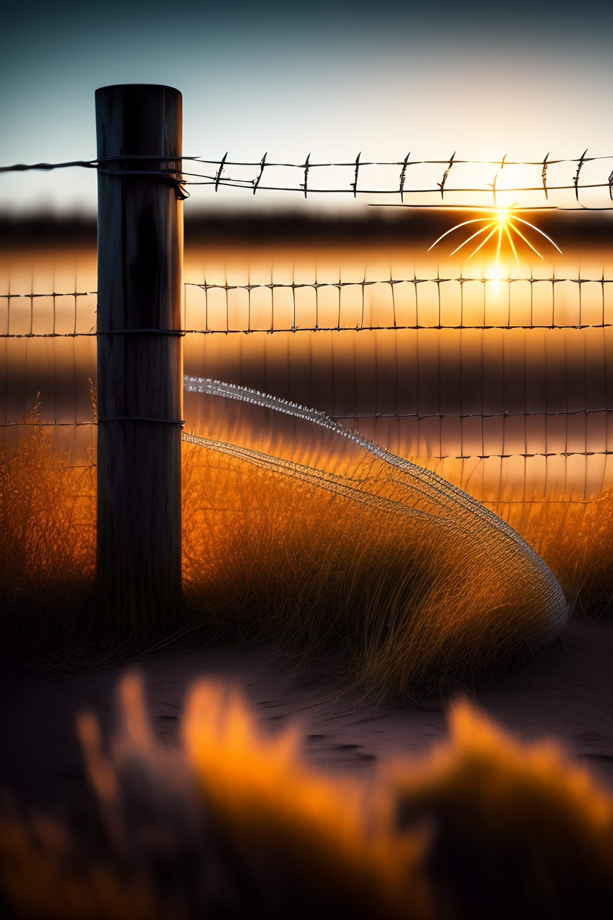 Lexica - A barbed wire chrome transparent