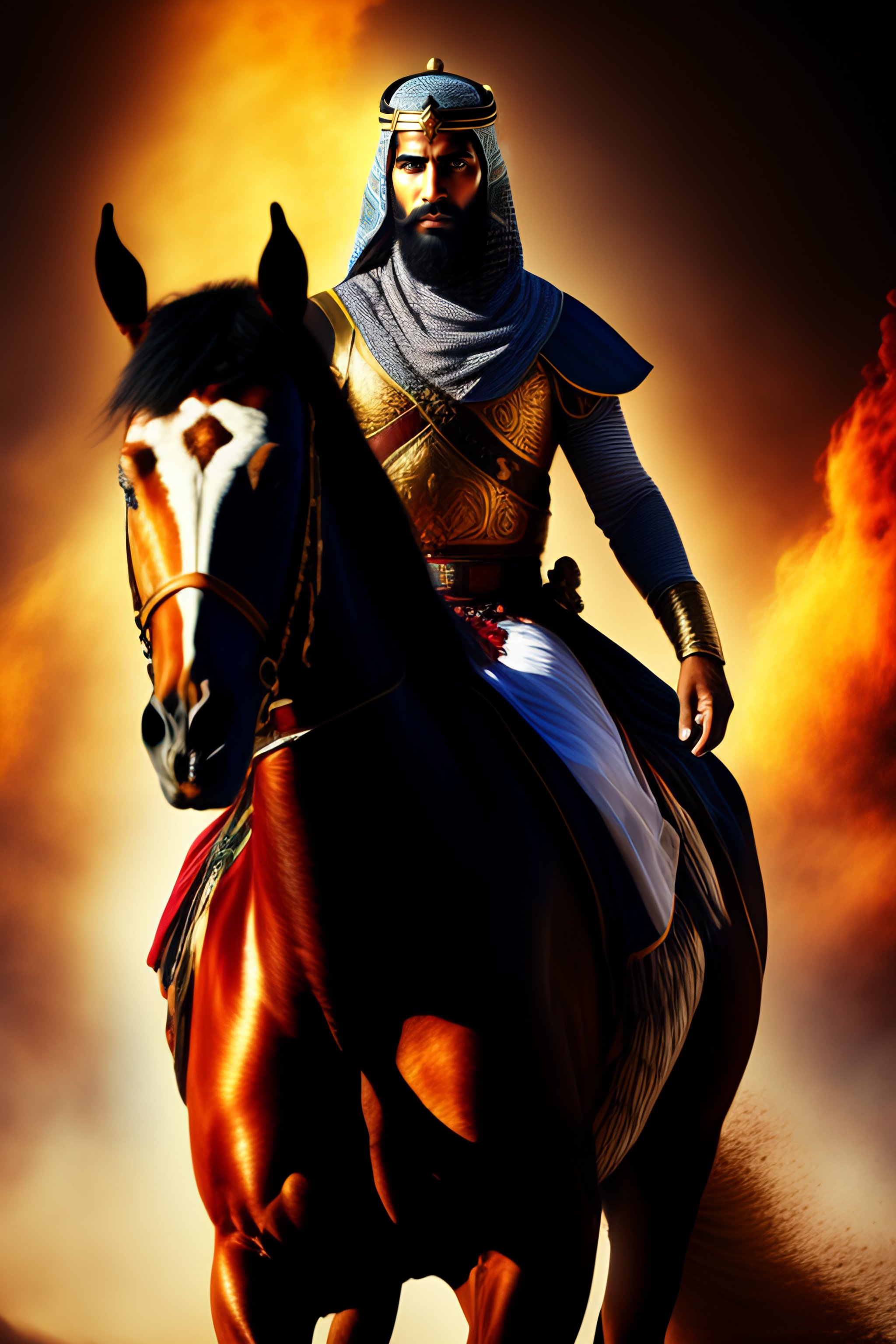 Lexica - Palestinian warrior,arabic warrior,1000,epic, 50mm lense,life ...