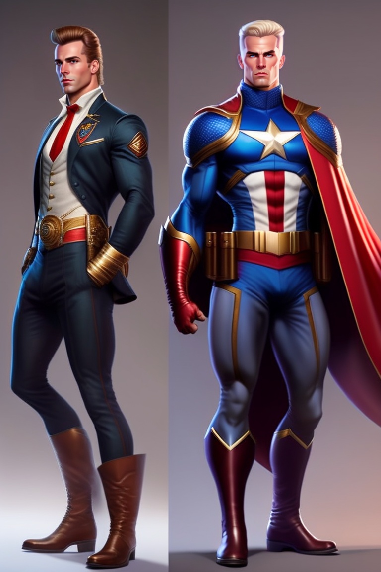 Lexica - The most powerful marvel hero, french color clothes