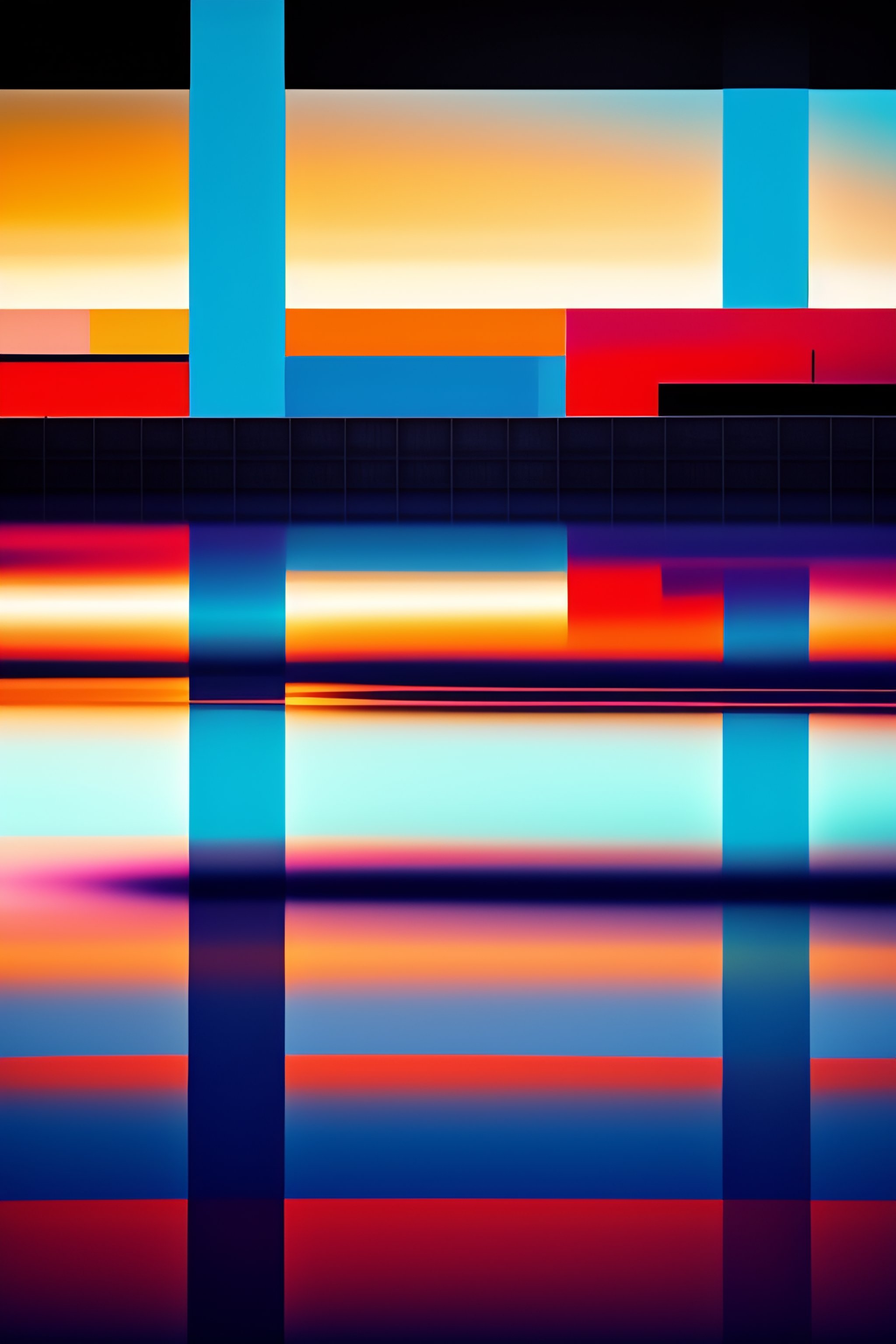 Lexica - Valencia in a minimalist abstract expressionism Paul Kremer style