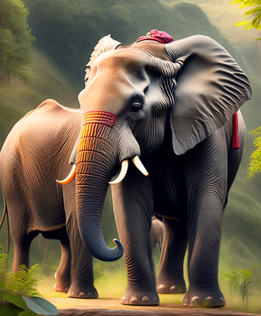 Lexica - Once upon a time, in the heart of a lush, vibrant jungle ...