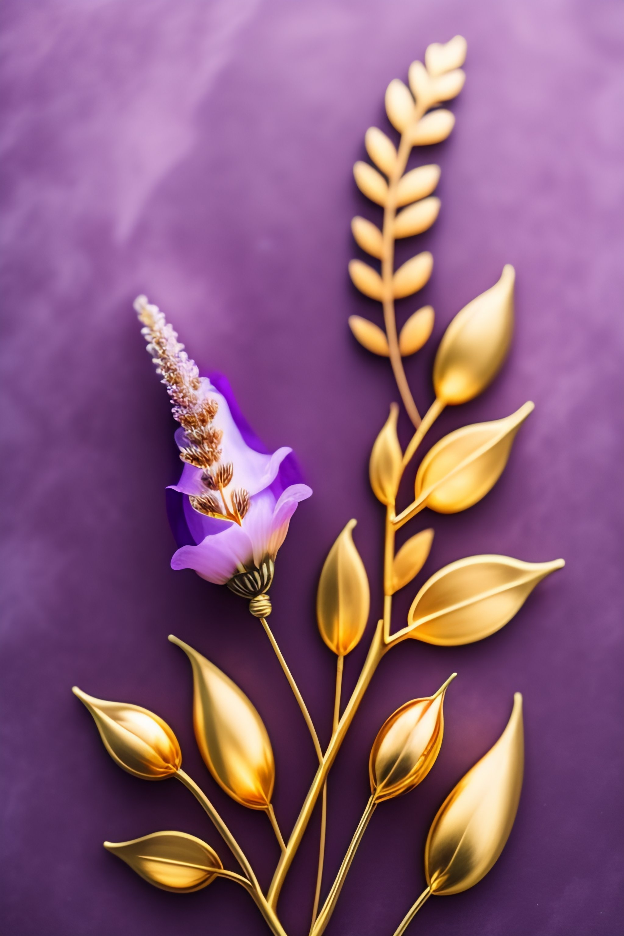 Lexica - Lavender + gold elements + beautiful + abstract + weeding +wedding