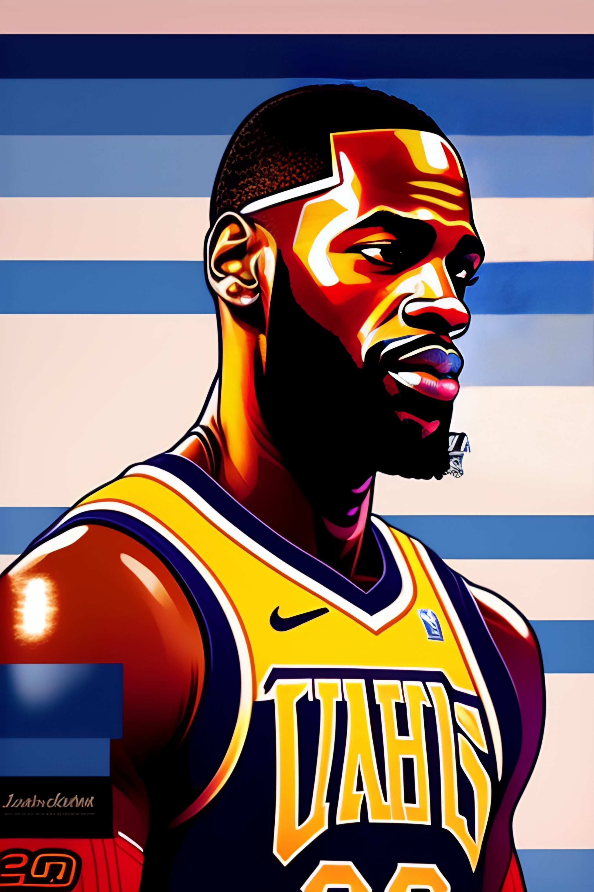 Lexica - Lebron james vinyl cartoon art