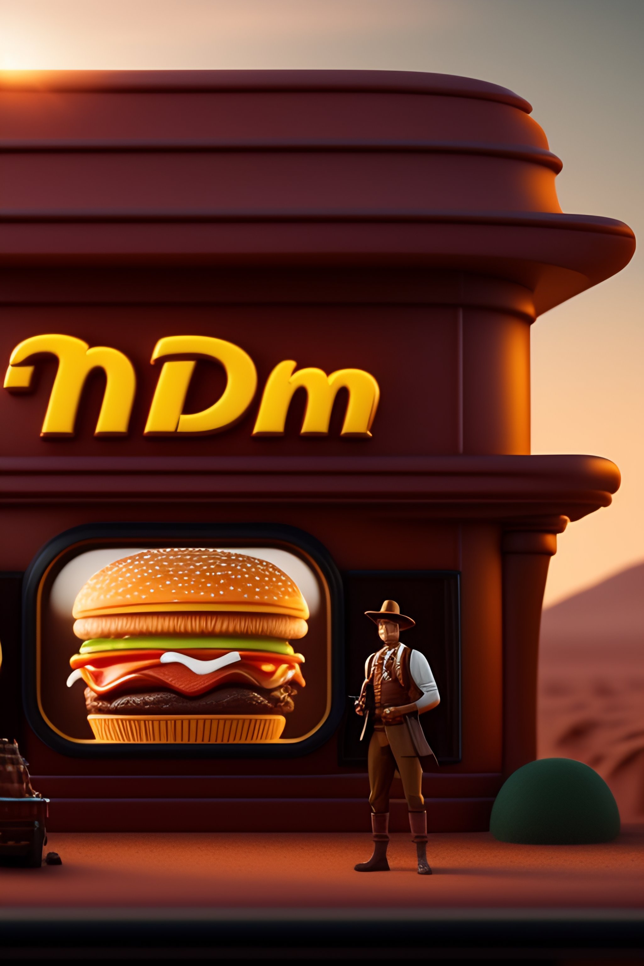 Lexica - Tom hanks and indiana jones on a mcdonalds. 8k, beeple ...