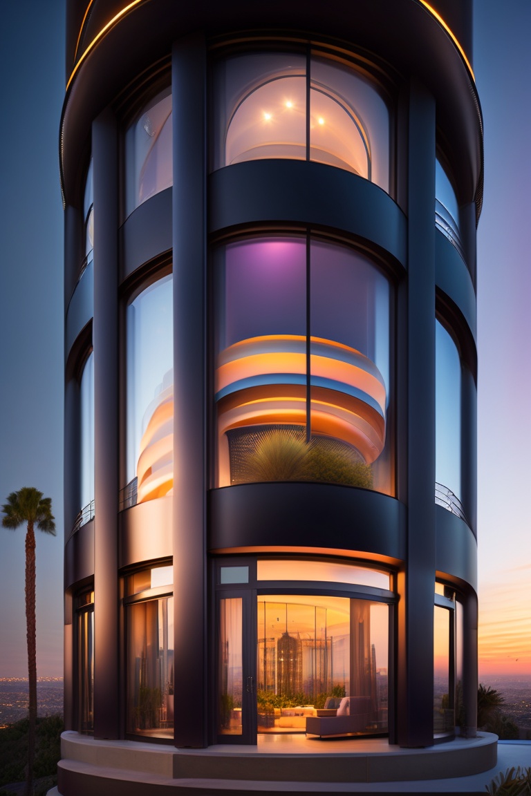 Lexica - Gas tower in LA reimagined as mixed use residences ...