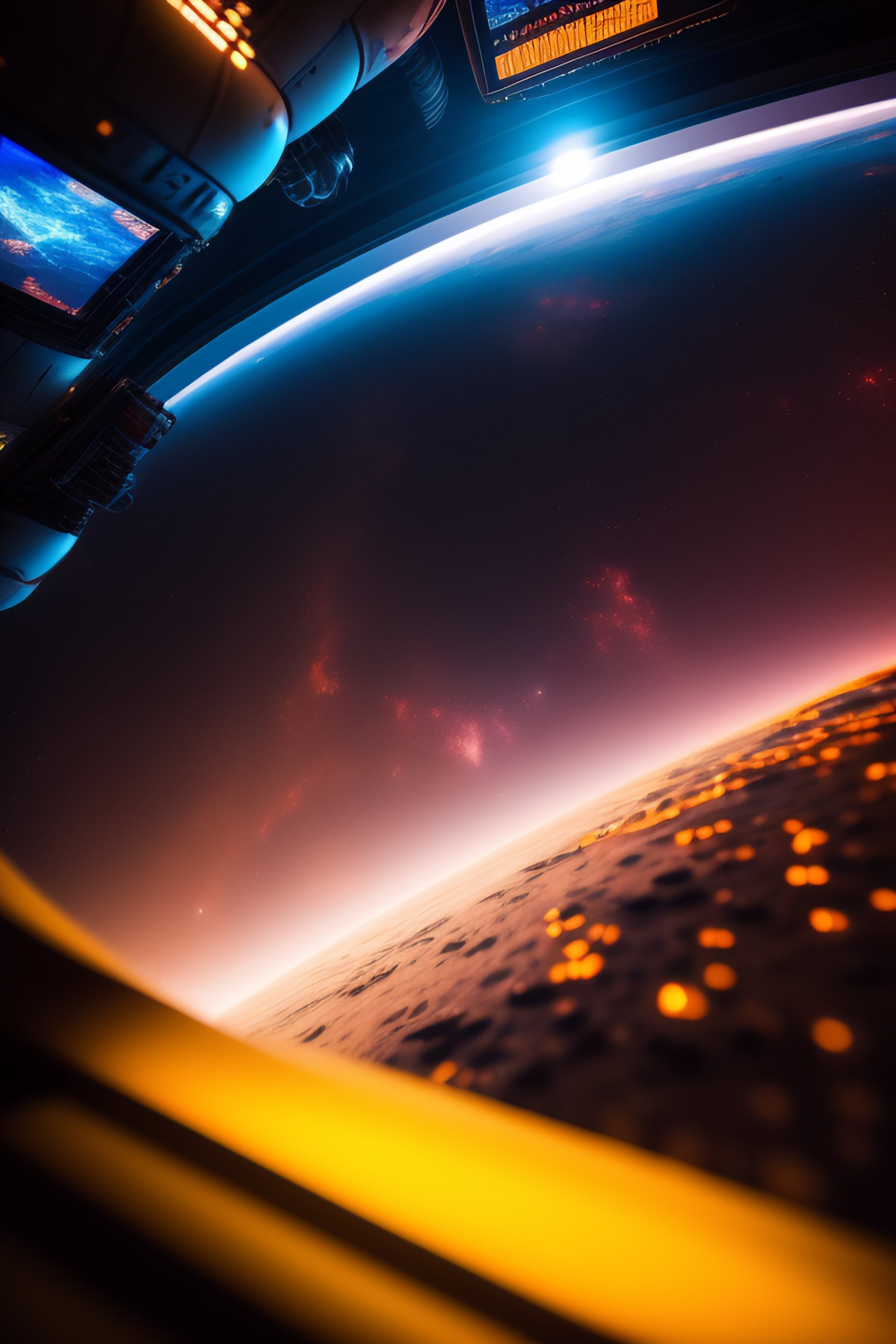 Lexica - Patching up a whole in the space station with corn, hyper ...