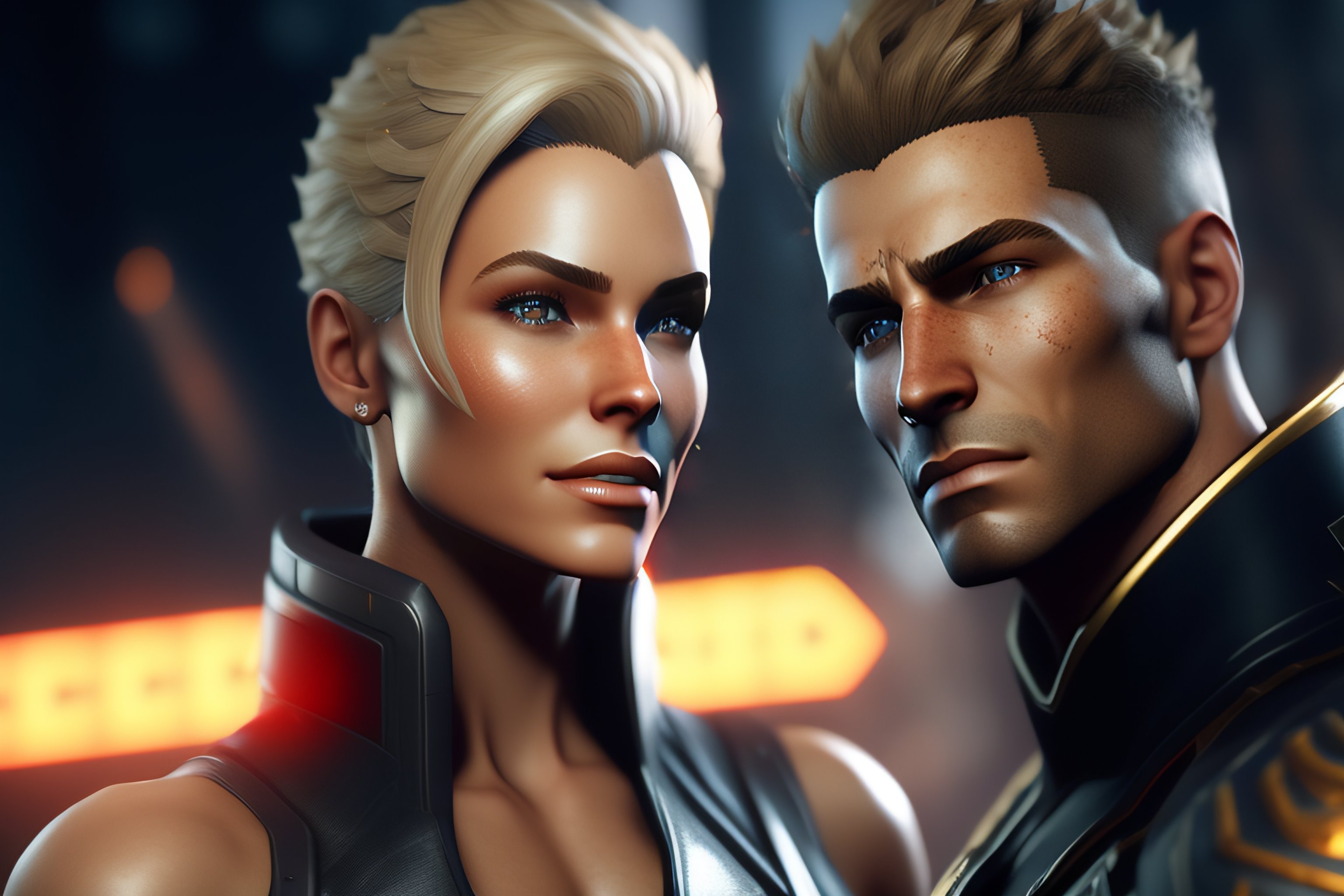 Lexica - An blond man with a scar on his face russian in the assault ...