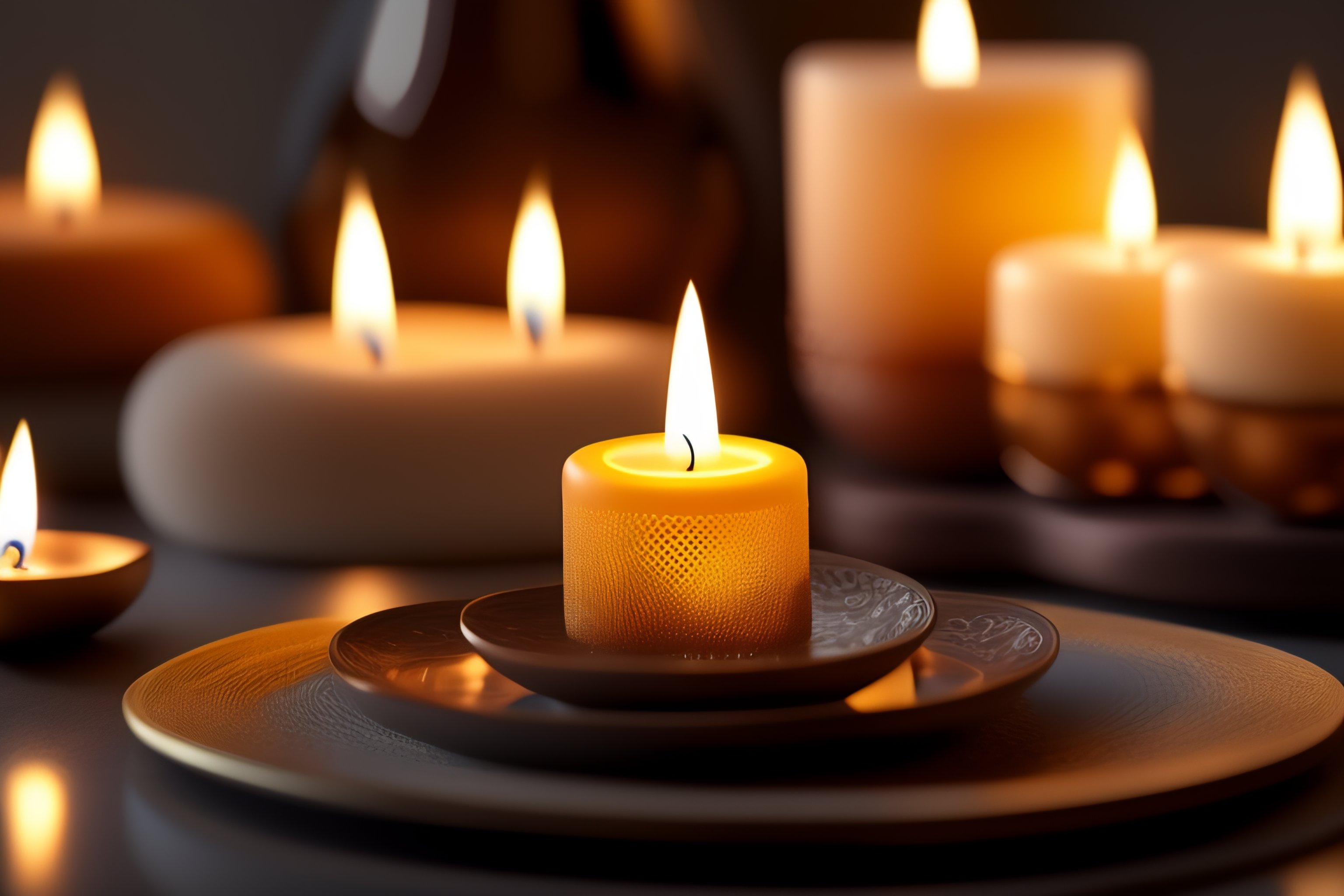 Lexica - Professional product photo of Scented tealights, fashion ...