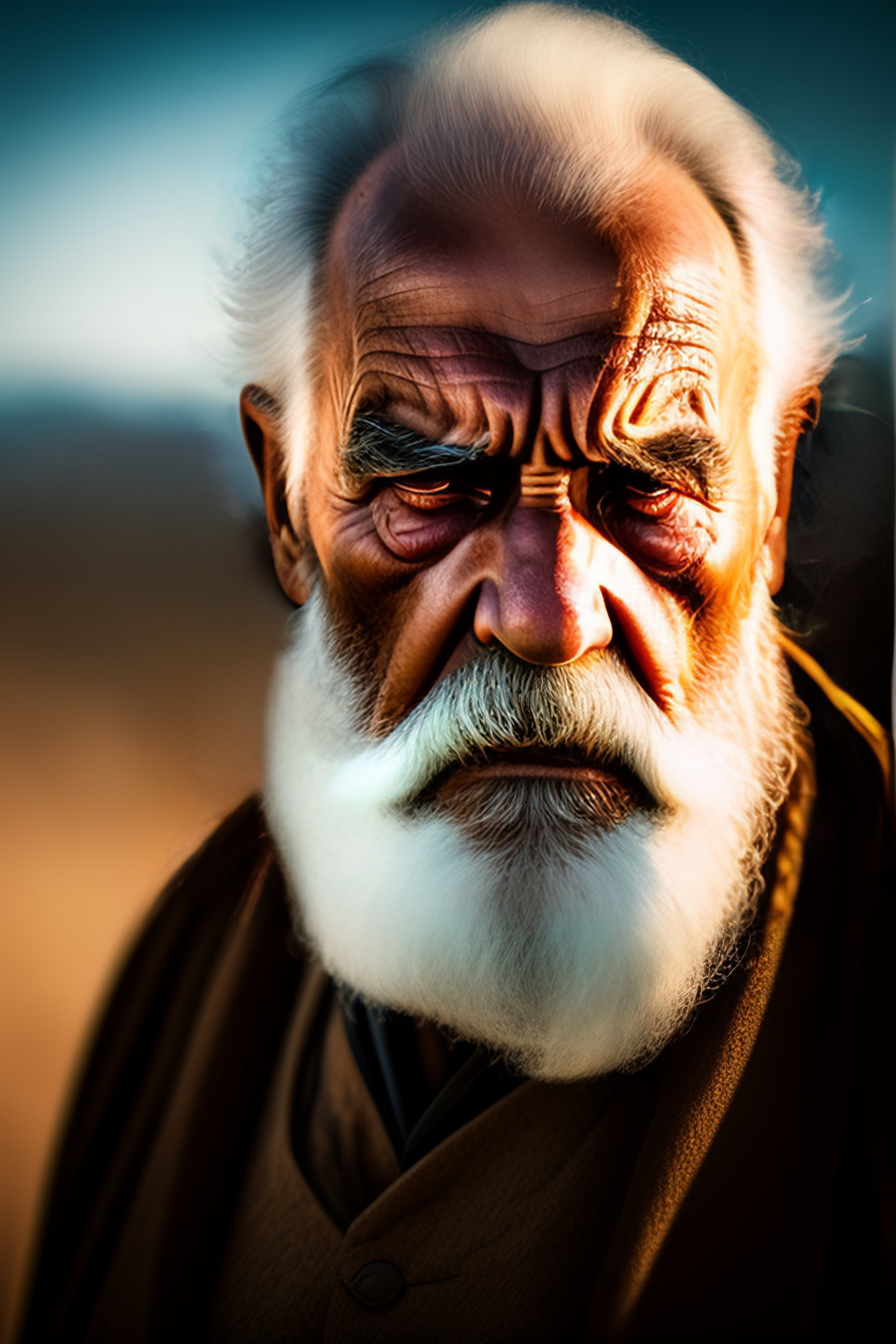 Lexica - Old greek man looking angry