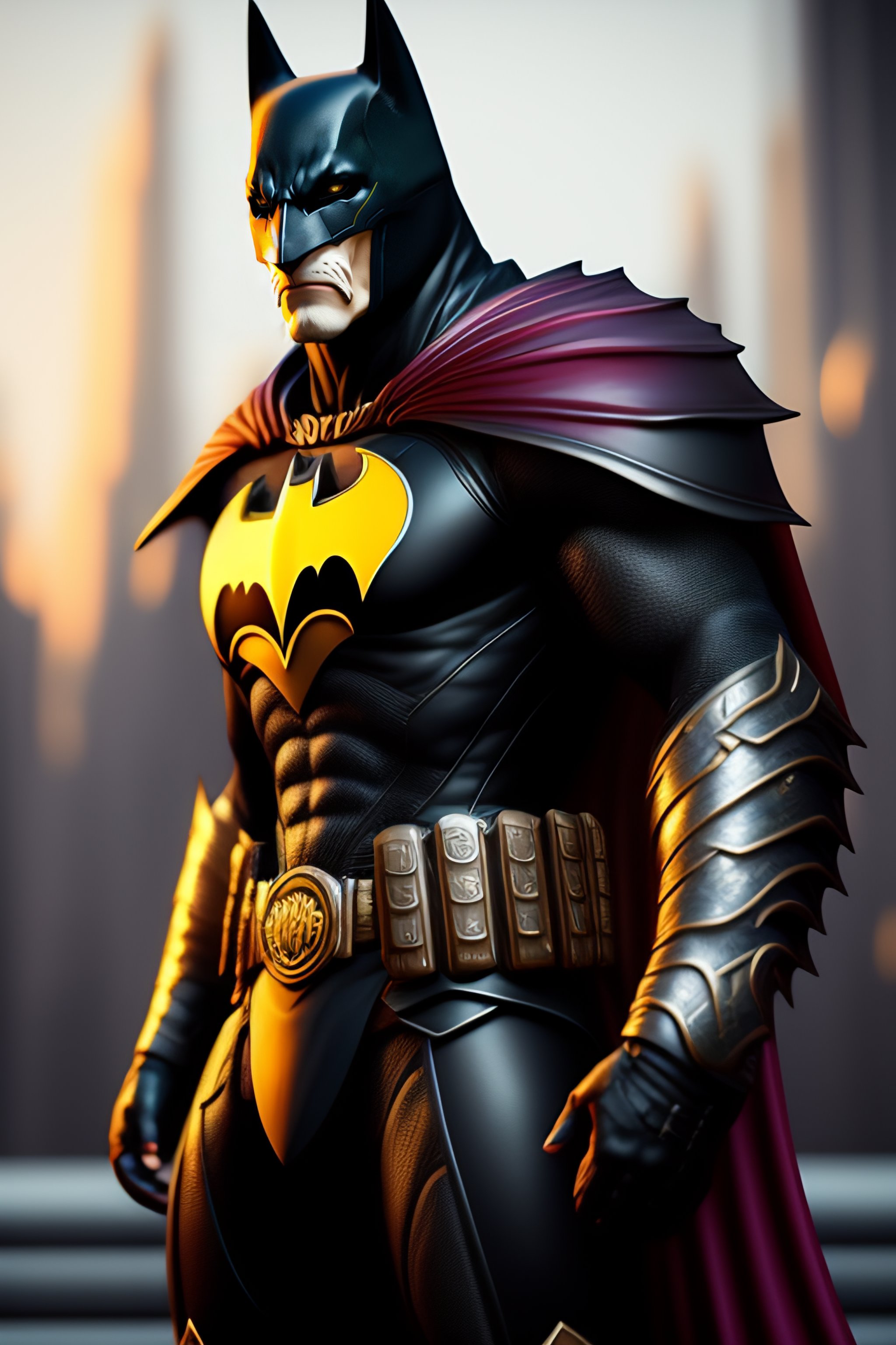 Lexica - Beautiful cg illustration Batman Wolf armor, Intrincate Armor,