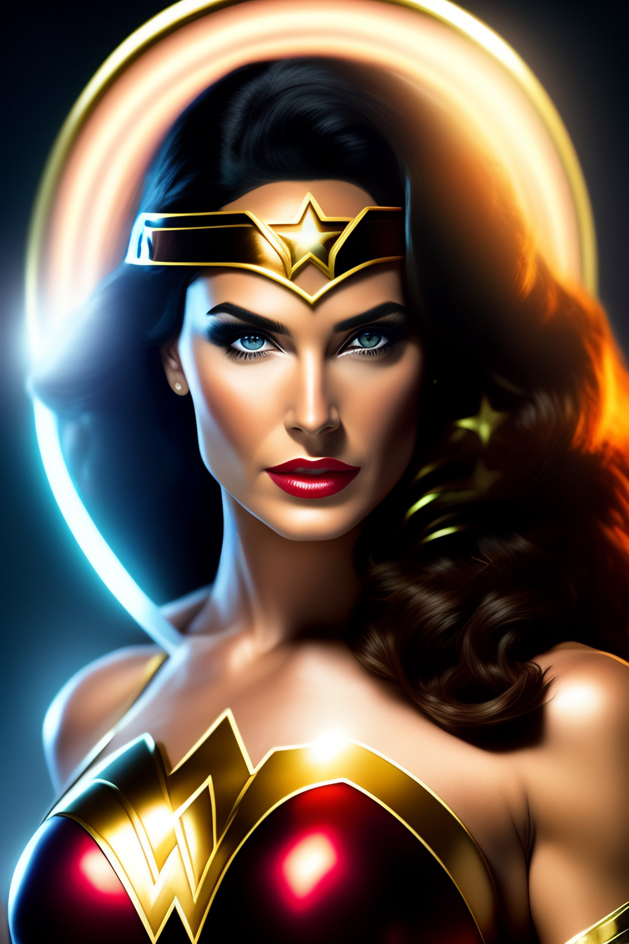 Lexica - Hyper beautiful Portrait of wonder woman with the lasso of truth