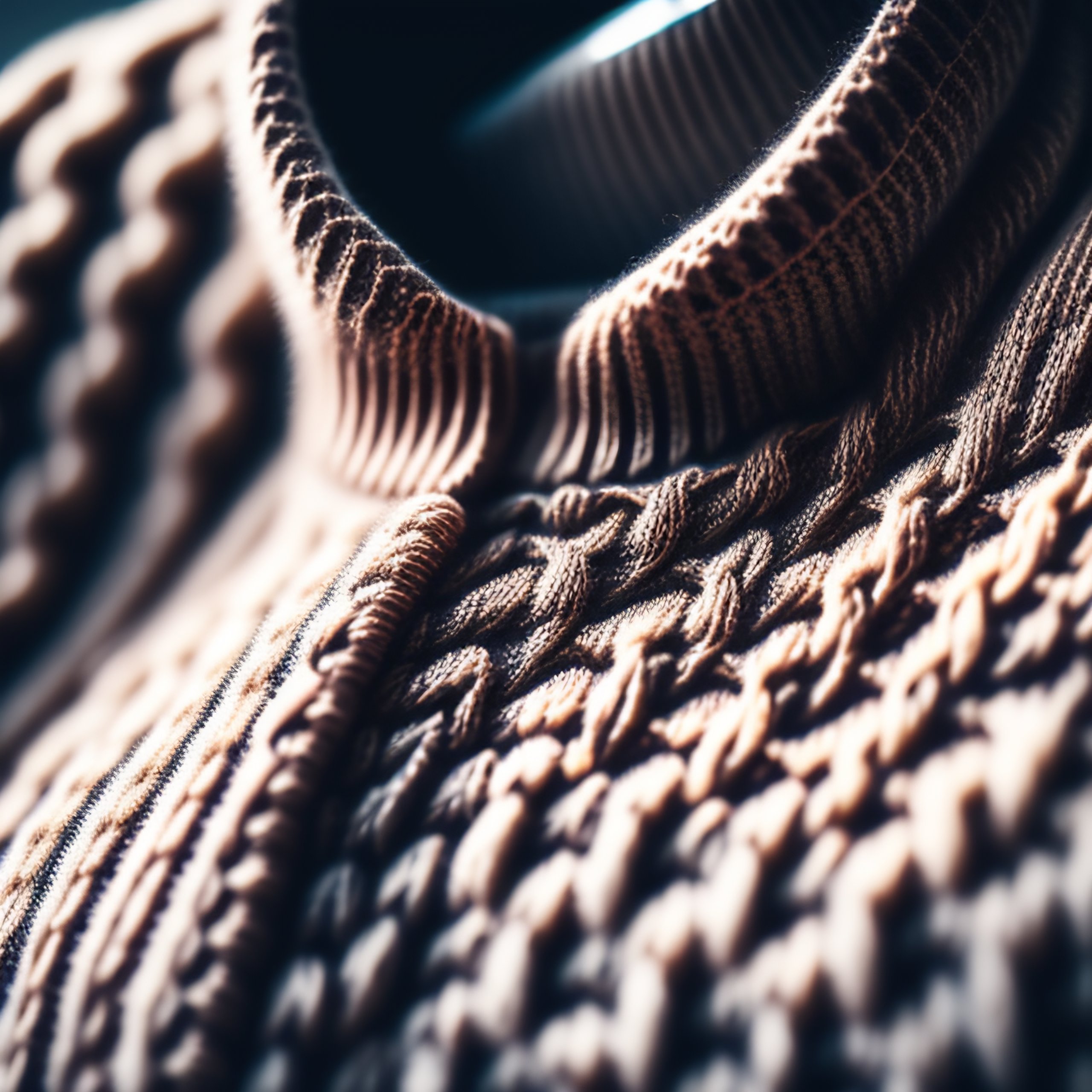 Lexica - A close up of a knitted sweater, professional photography ...