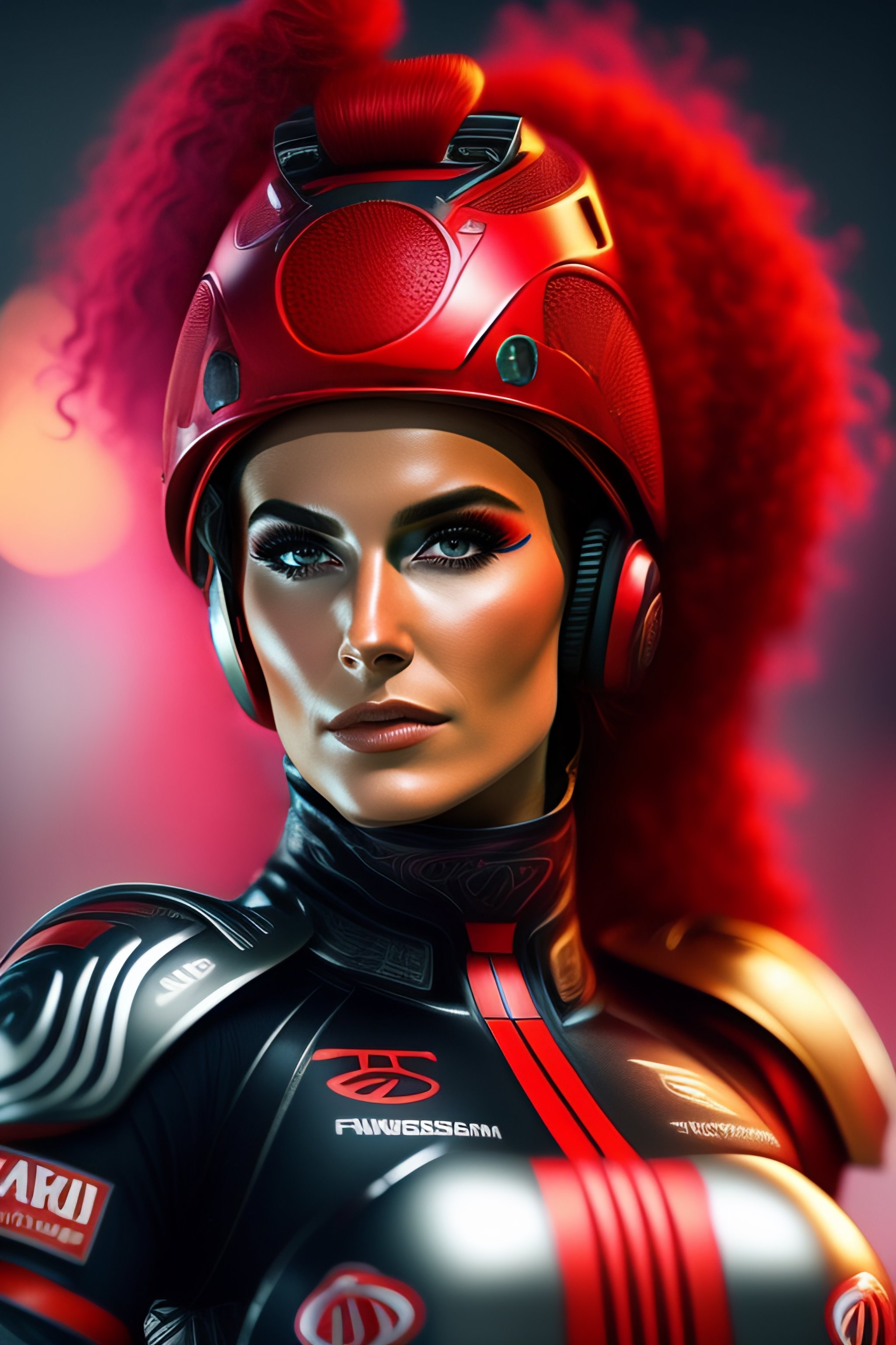 Lexica - An extremely complex and advanced cyborg chassis red and kind ...