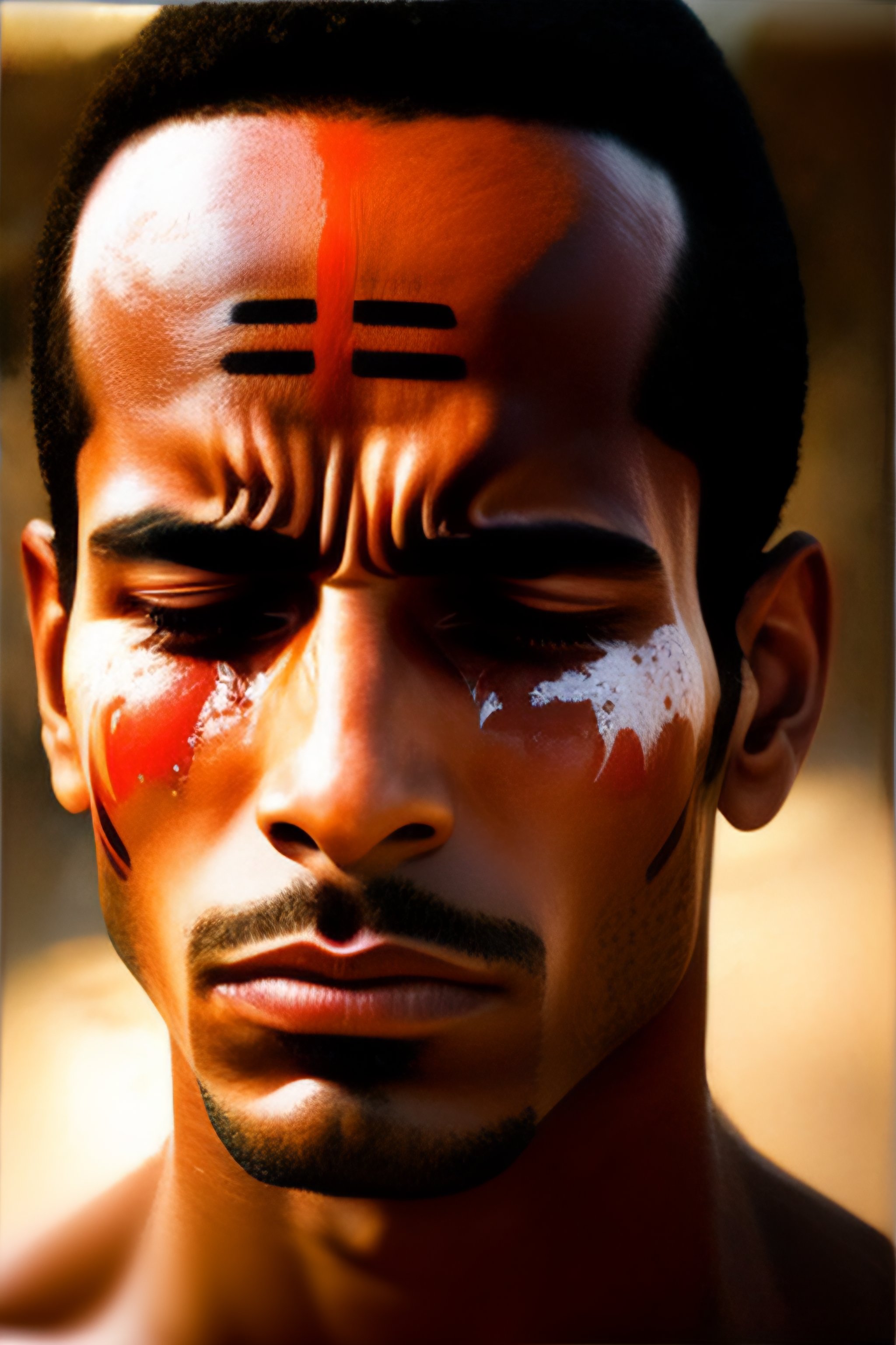 Lexica - Egyptian man too sad and crying hard alot of tears