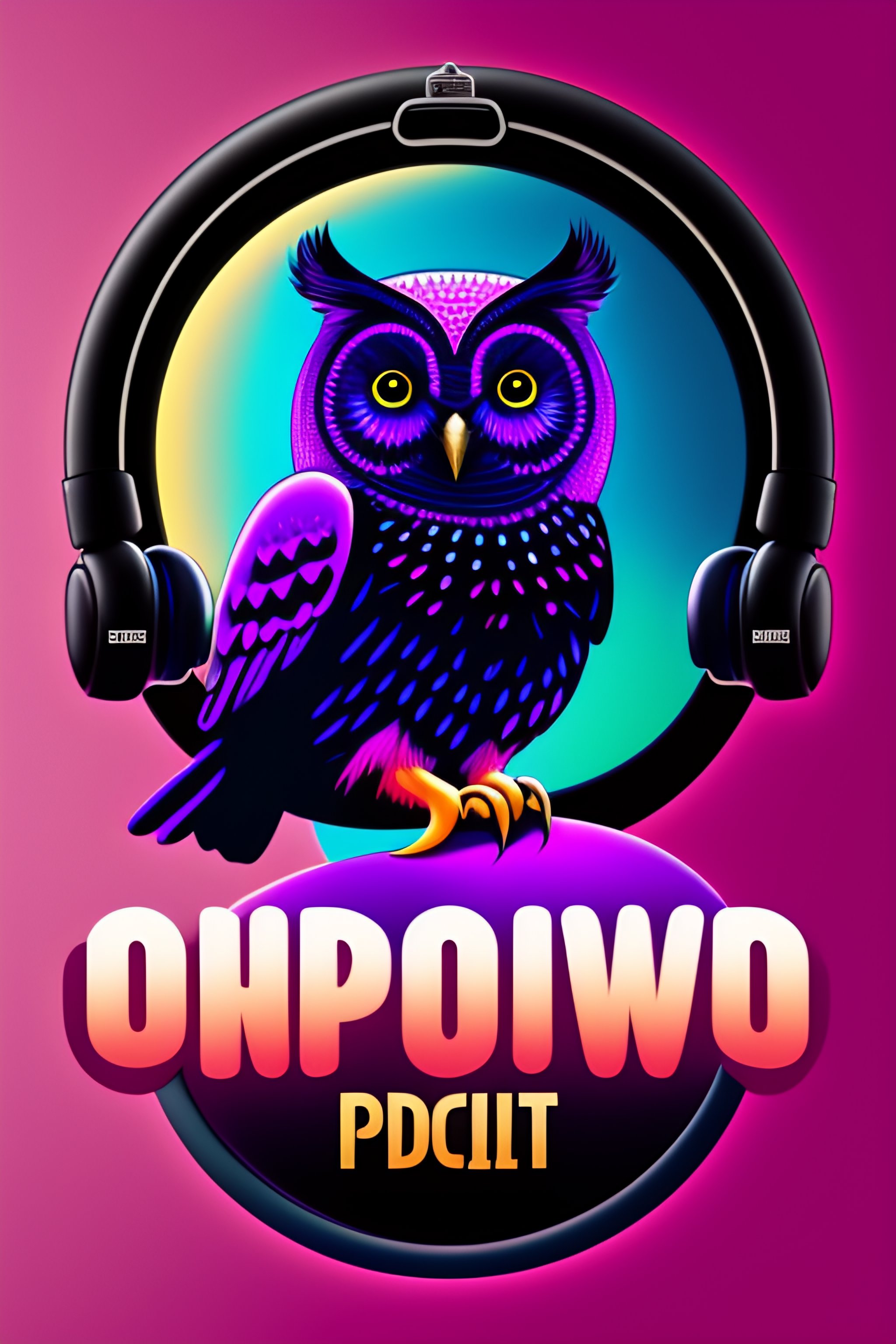 Lexica - Logo for podcast with an owl