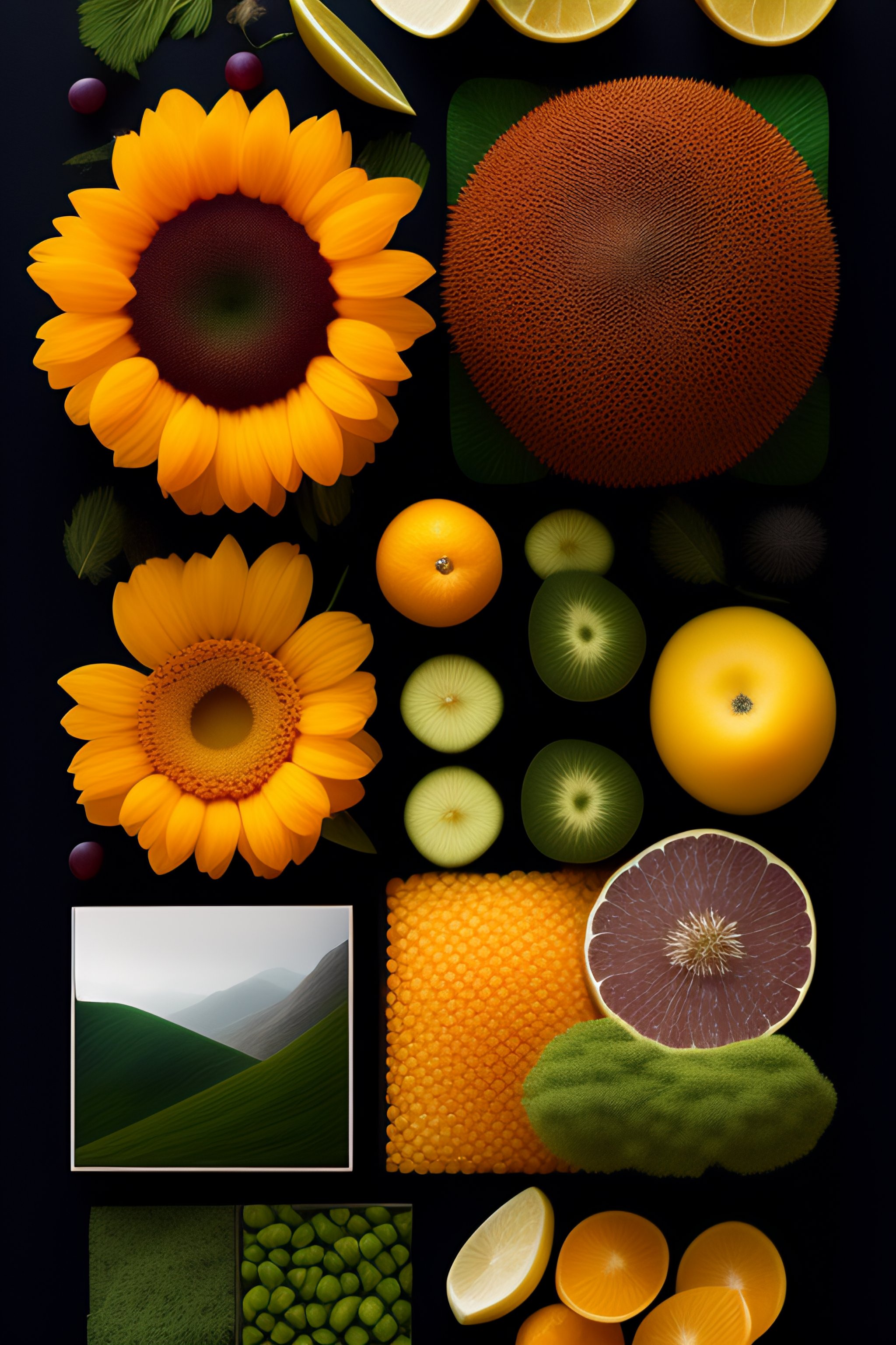 Lexica - Knolling photography of nature by kristen meyer