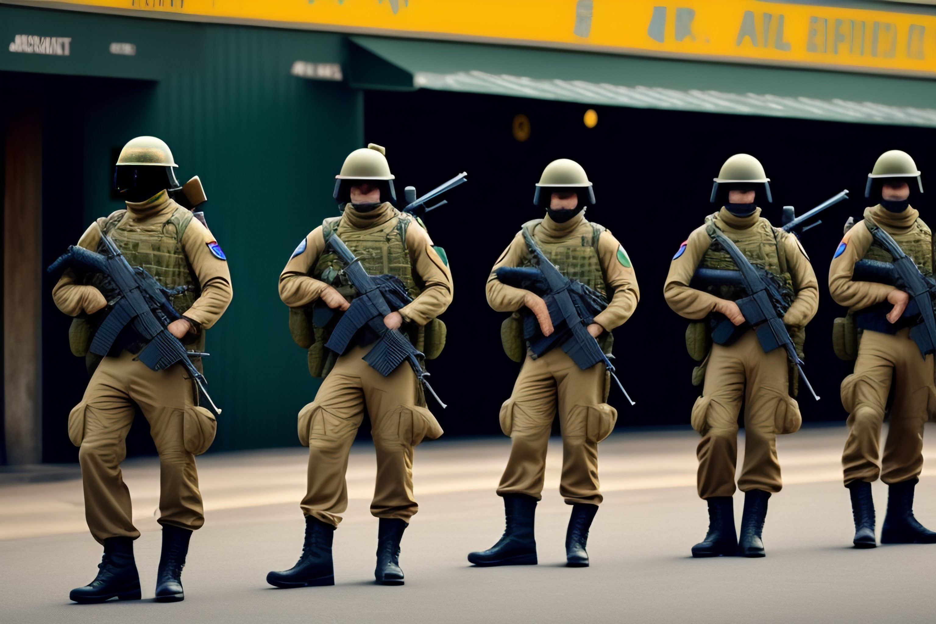 Lexica - Special forces of five rabbits, dressed in bulletproof vests ...