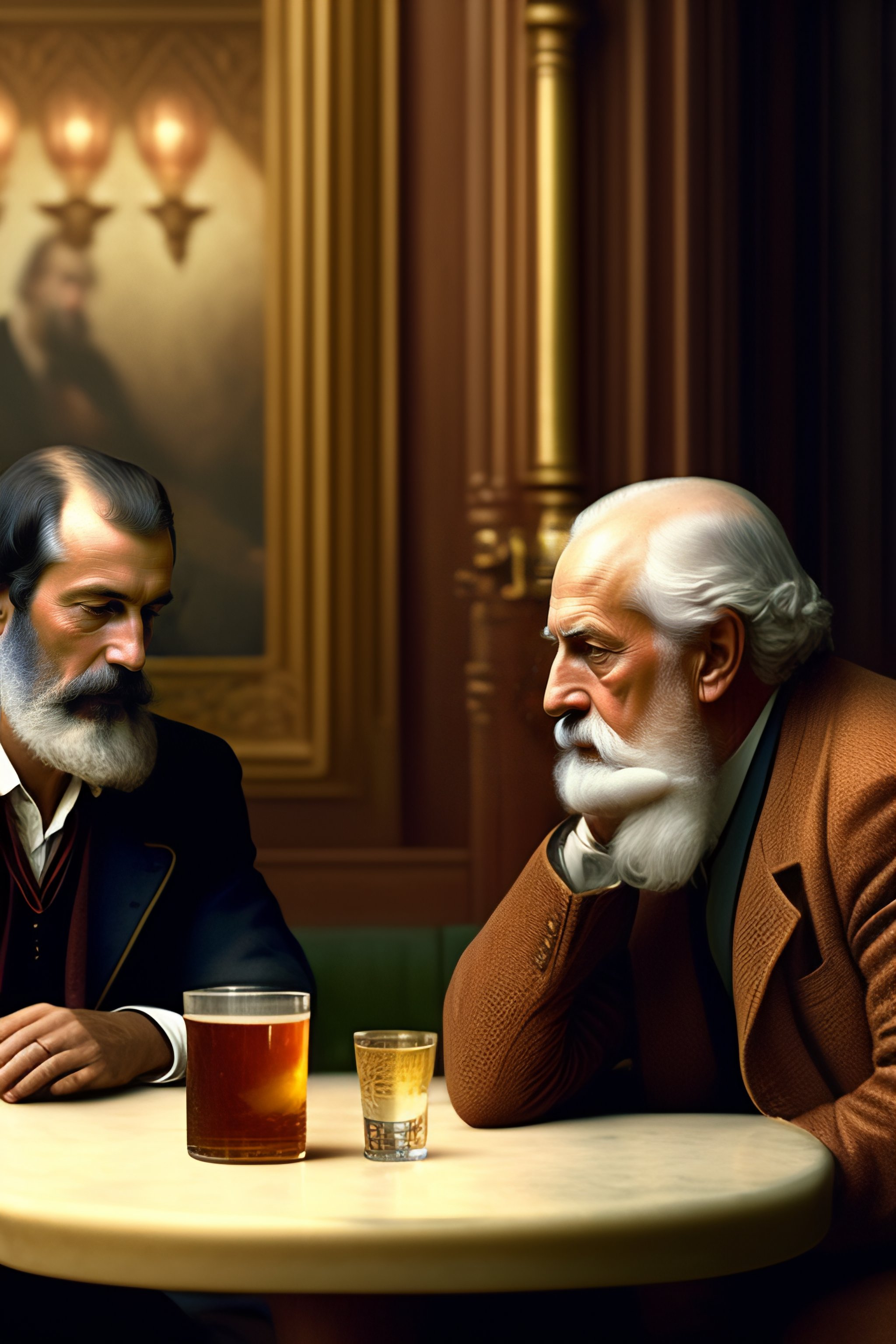 Lexica - John the baptist and freud talking in a bar