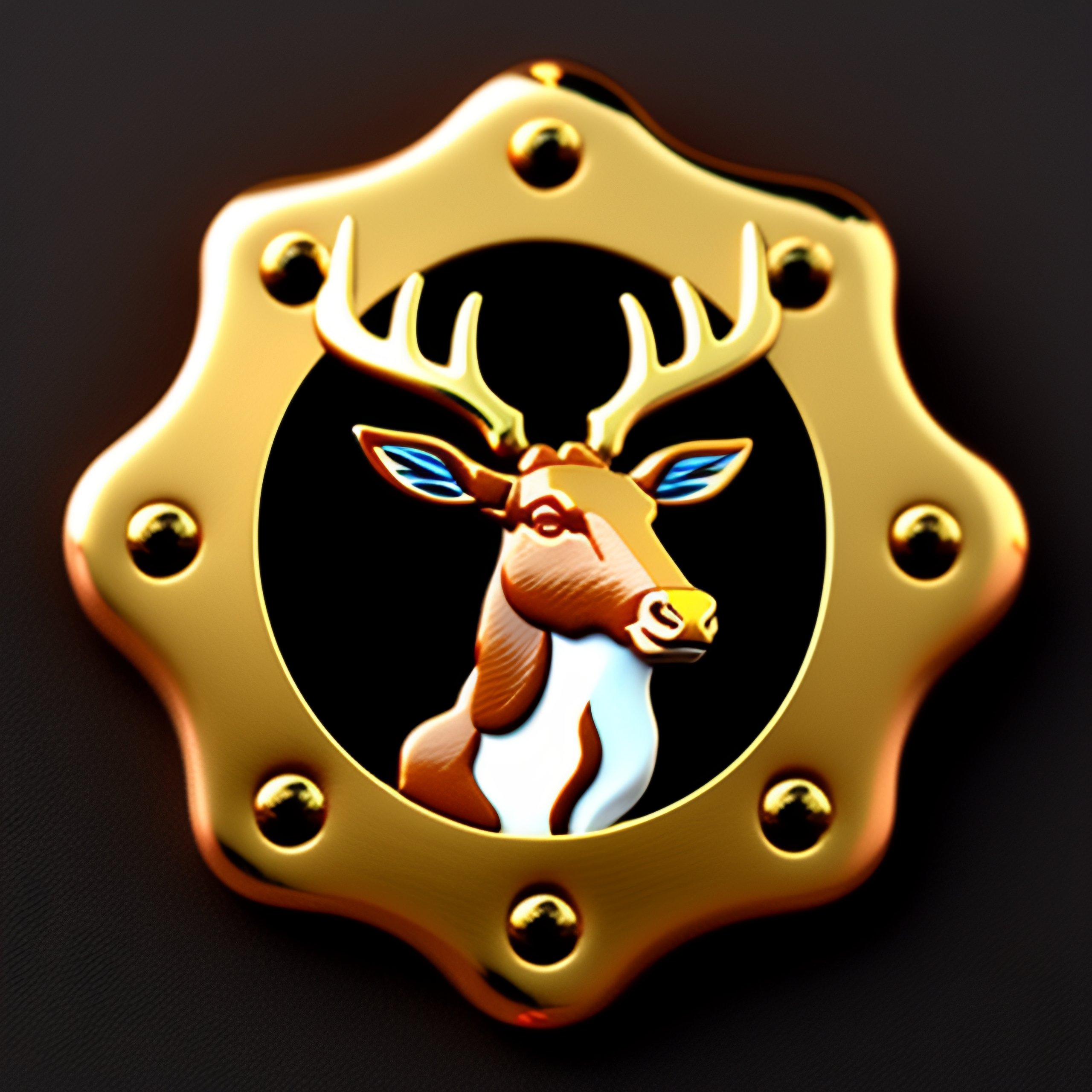 Lexica - Realistic reindeer d&d token