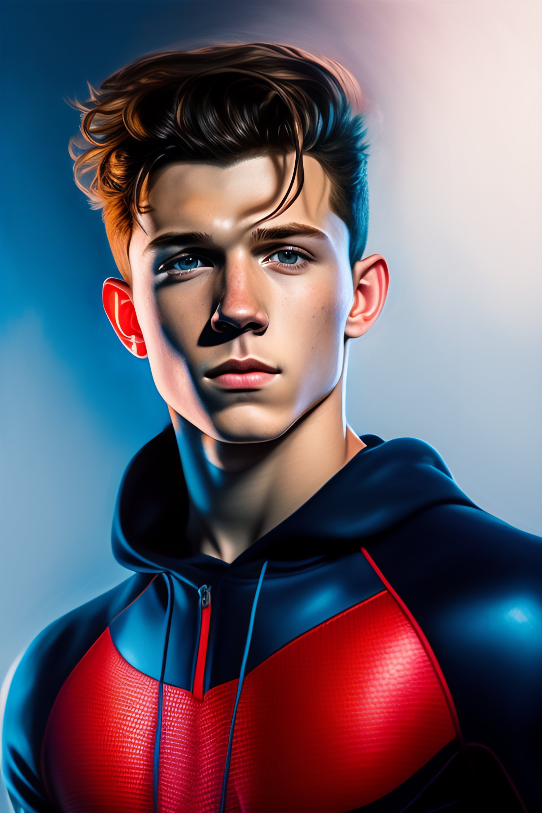 Lexica - A full-body portrait of Tom Holland, surreal, highly detailed ...