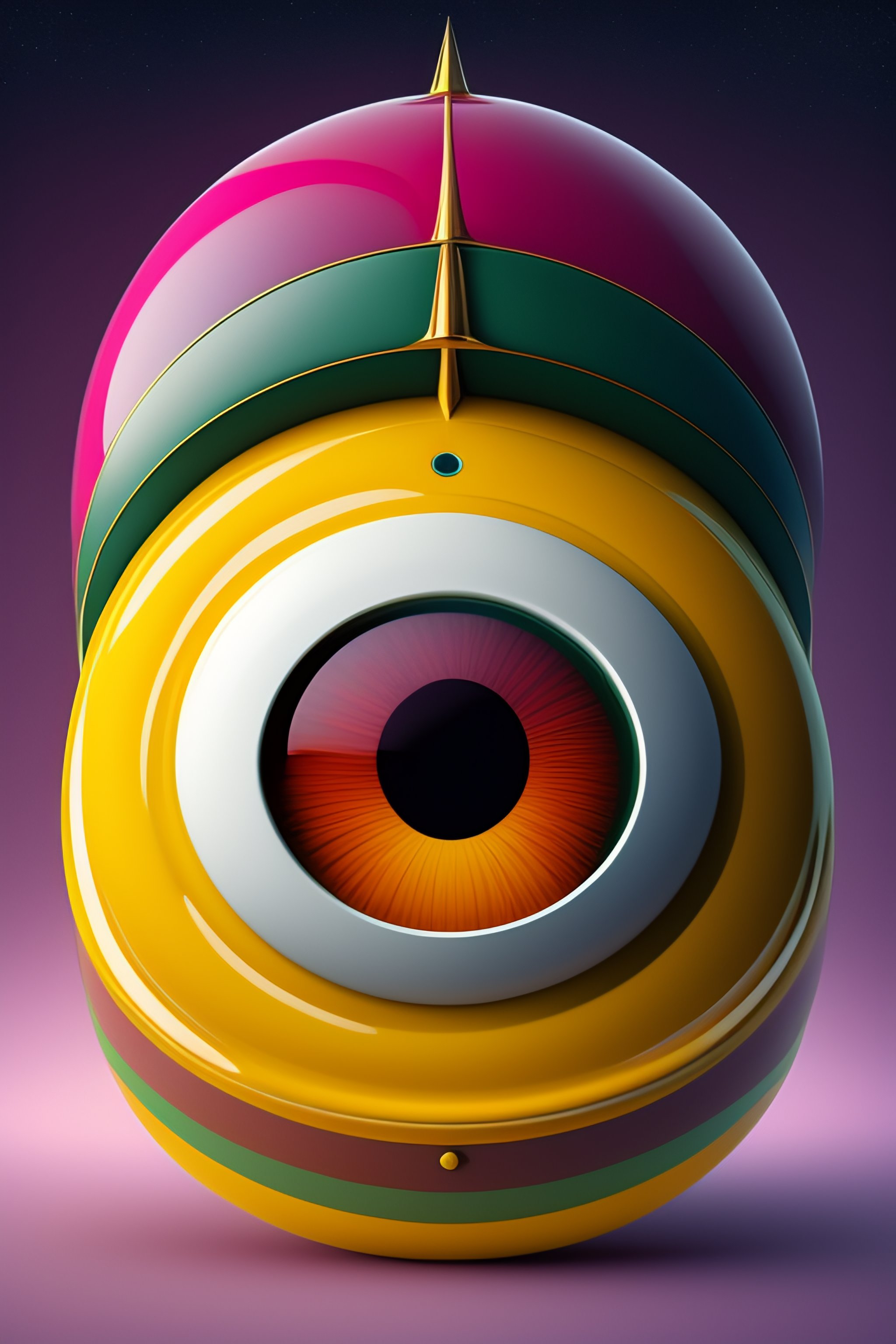 Lexica - A cartoon of an eye looking inwards, and when it looks inwards ...