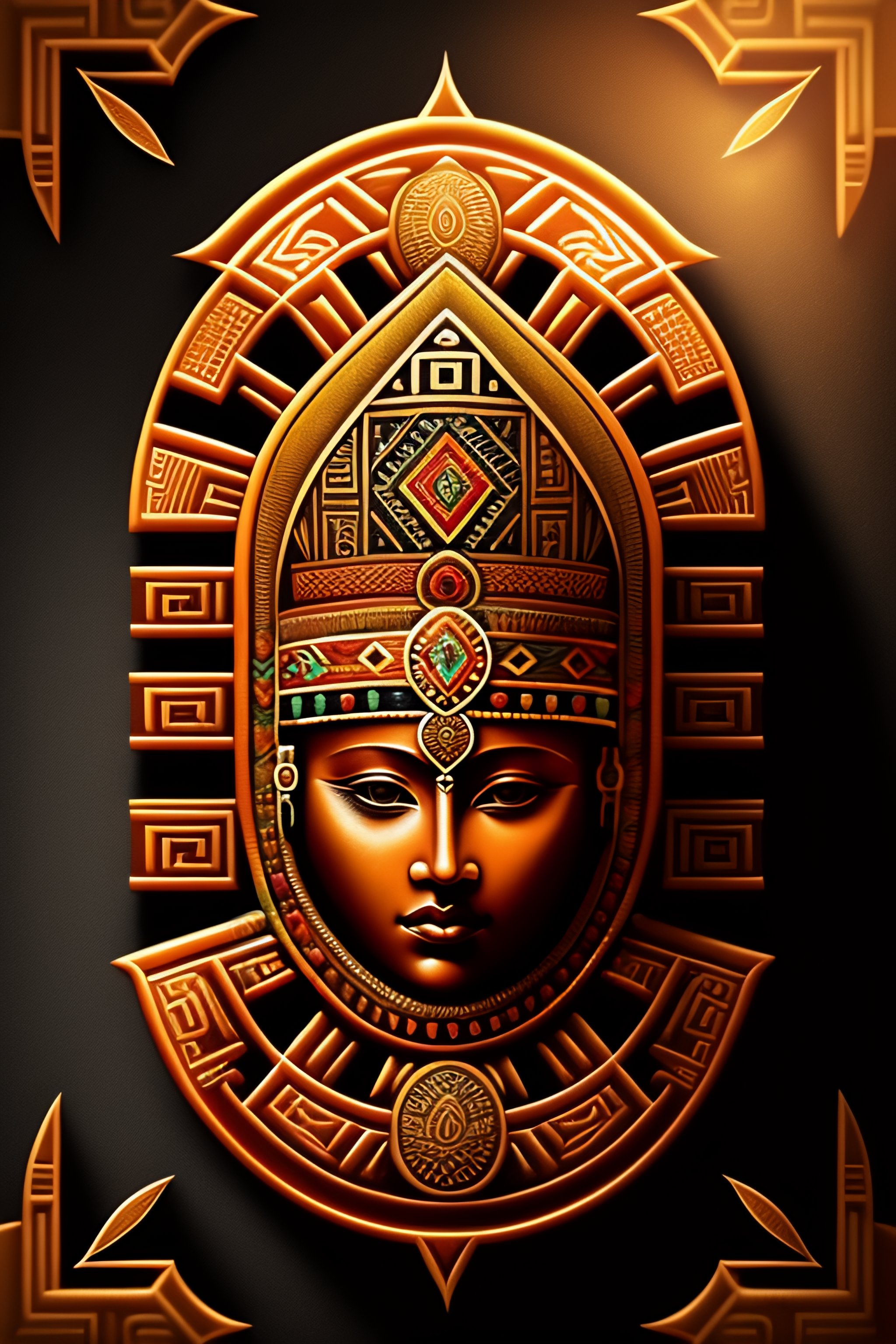 Lexica - Background, aztec, realistic, symbol