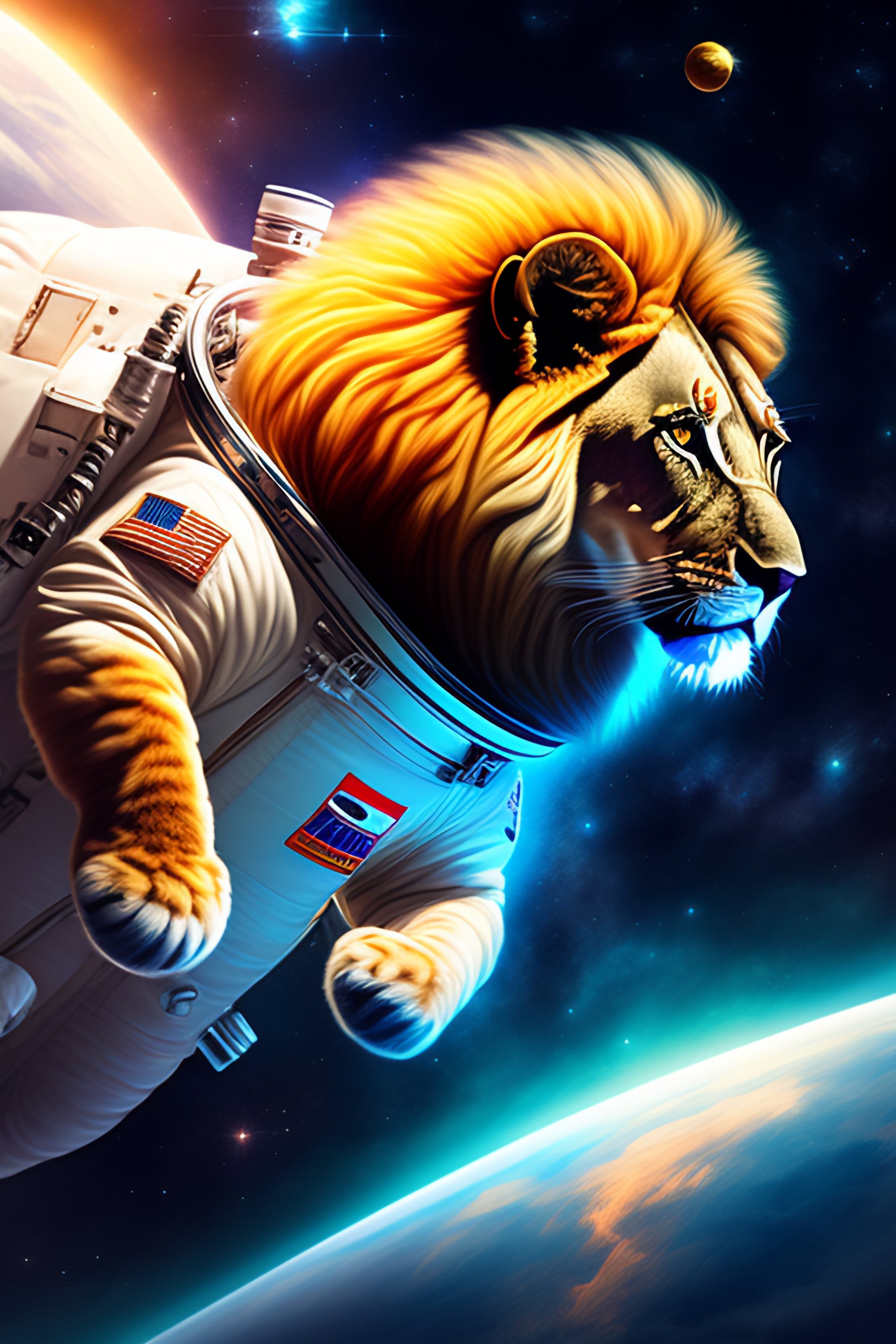 Lion Astronaut