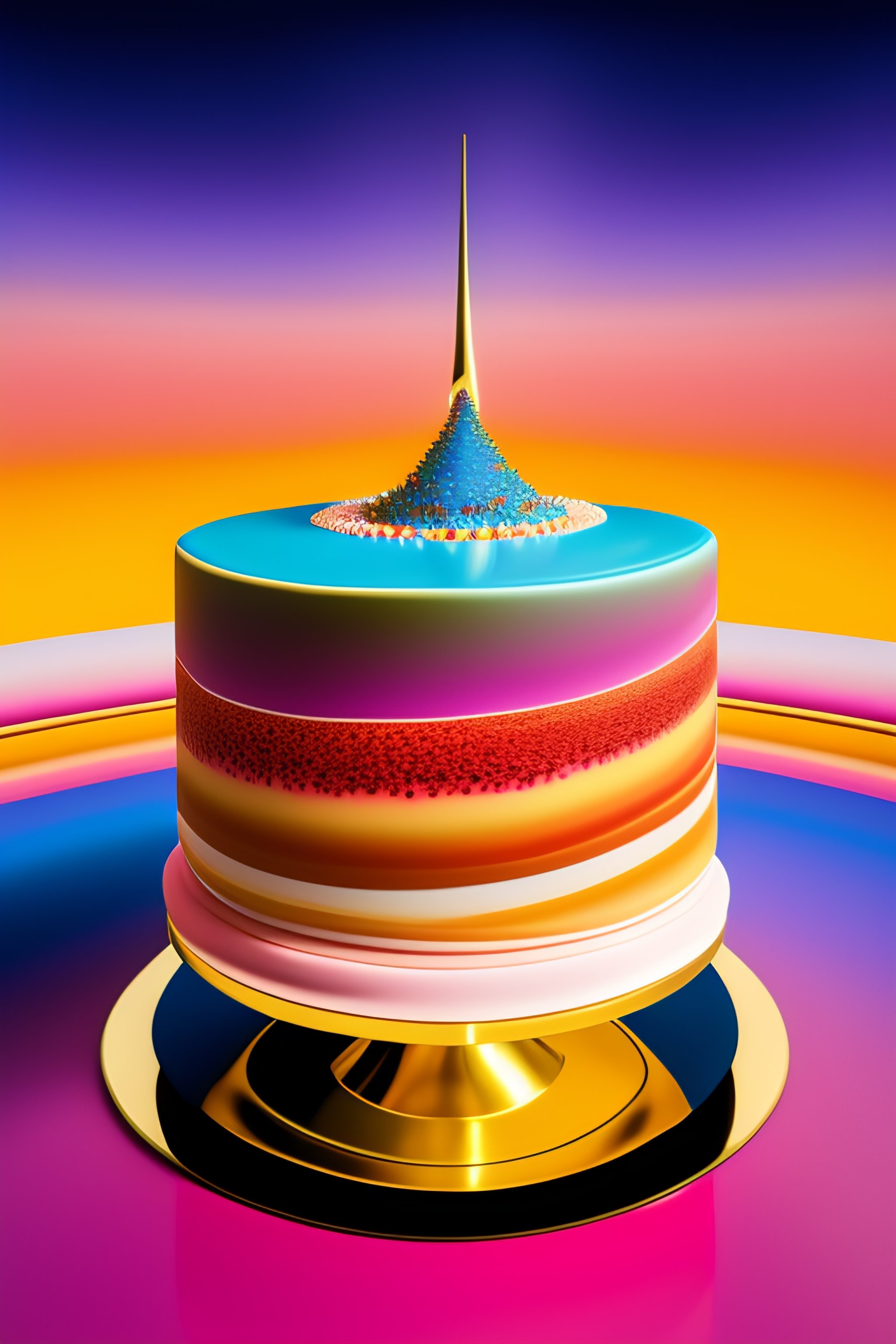 Lexica - Big abstract cake by james jean and salvador dali and shusei ...