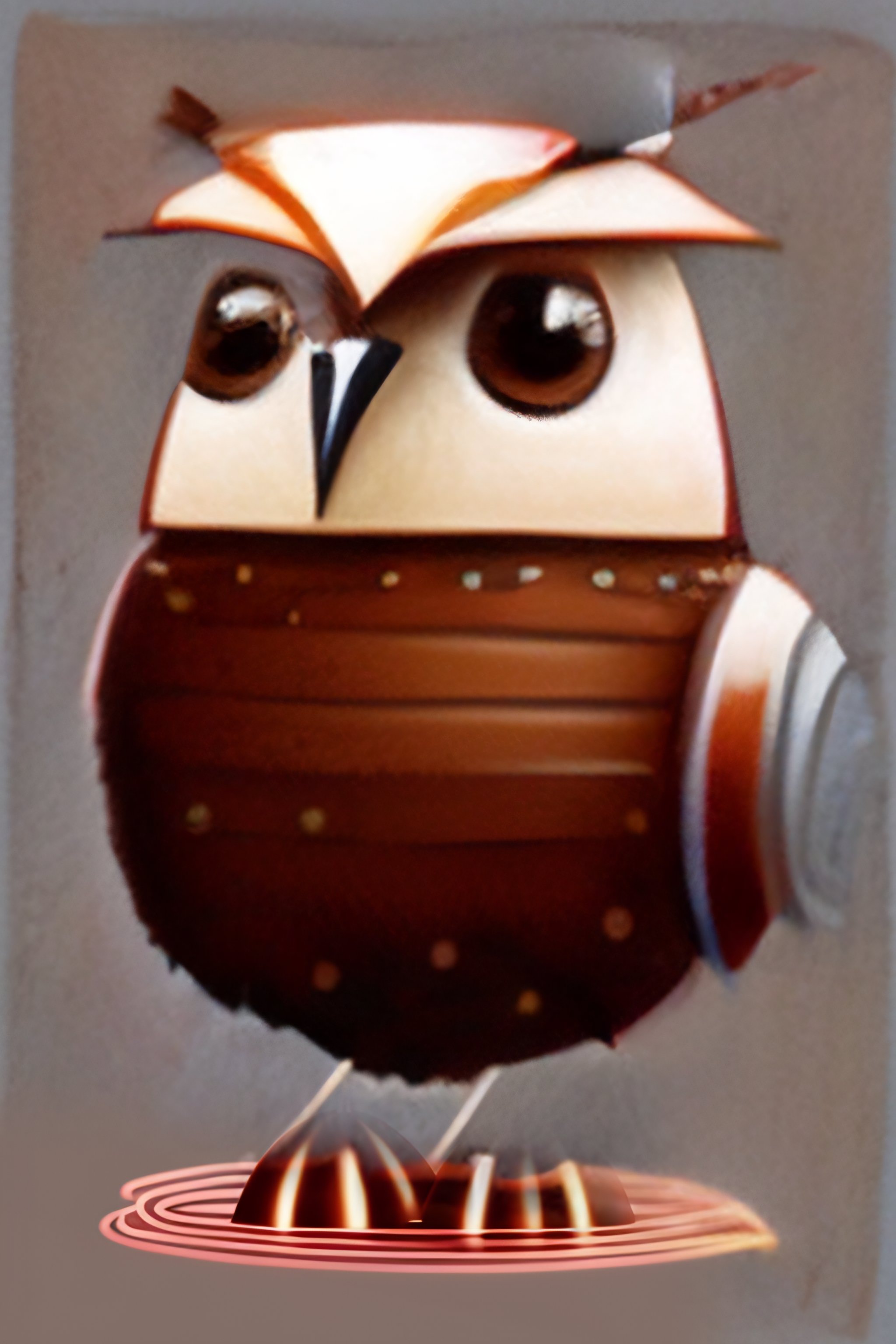 Lexica - Stylized one-line drawing of a robot owl