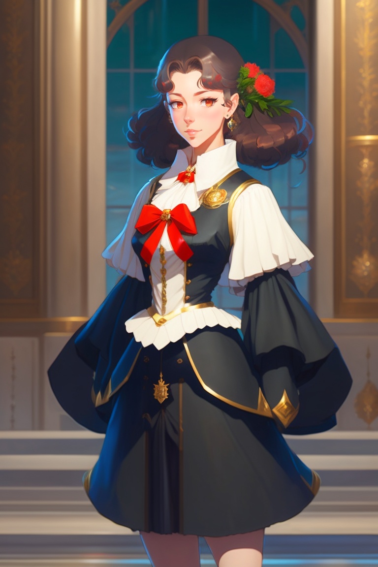 Lexica - Baroque oil painting anime key visual full body portrait ...