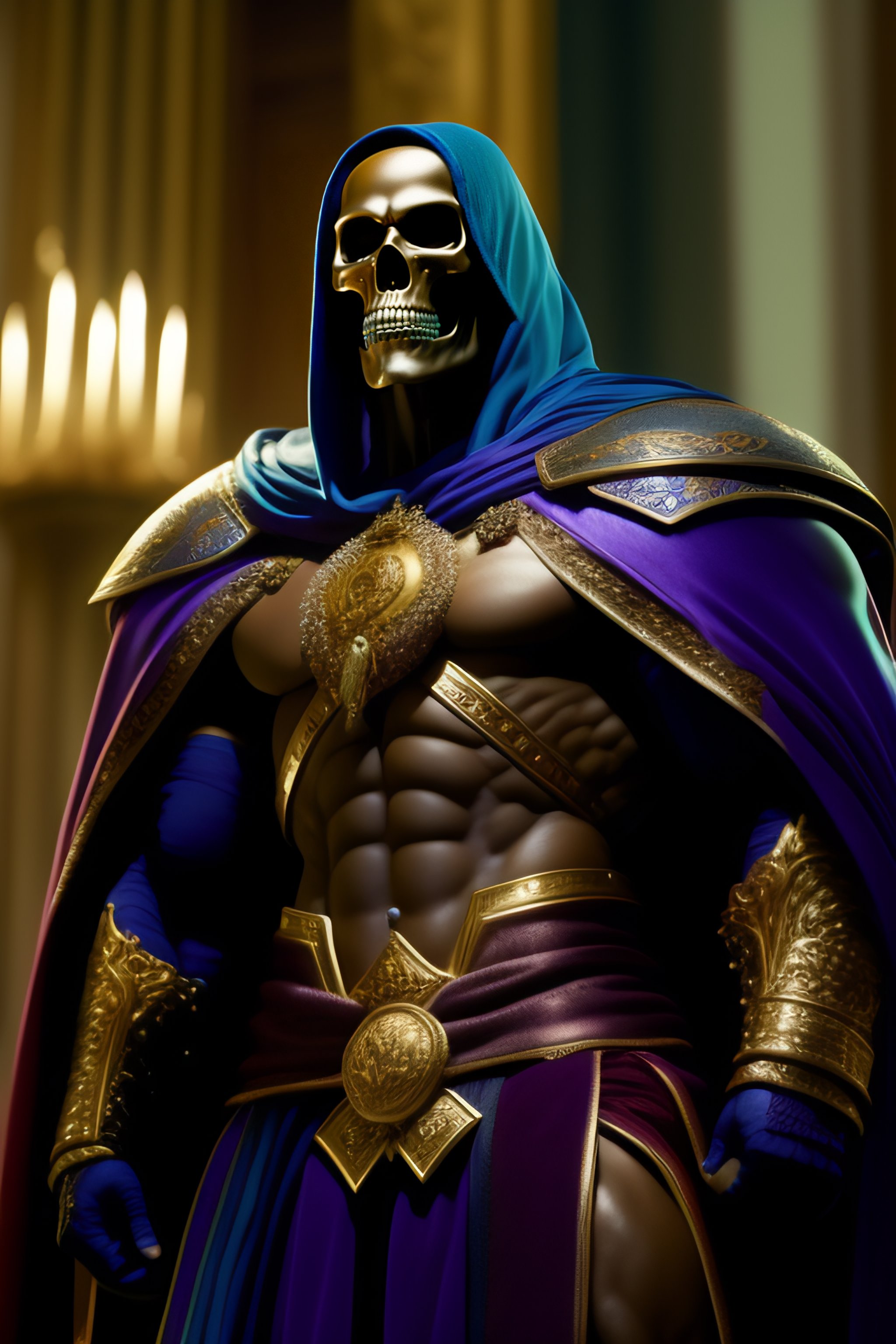 Lexica - Portrait of a Skeletor in Castle Grayskull