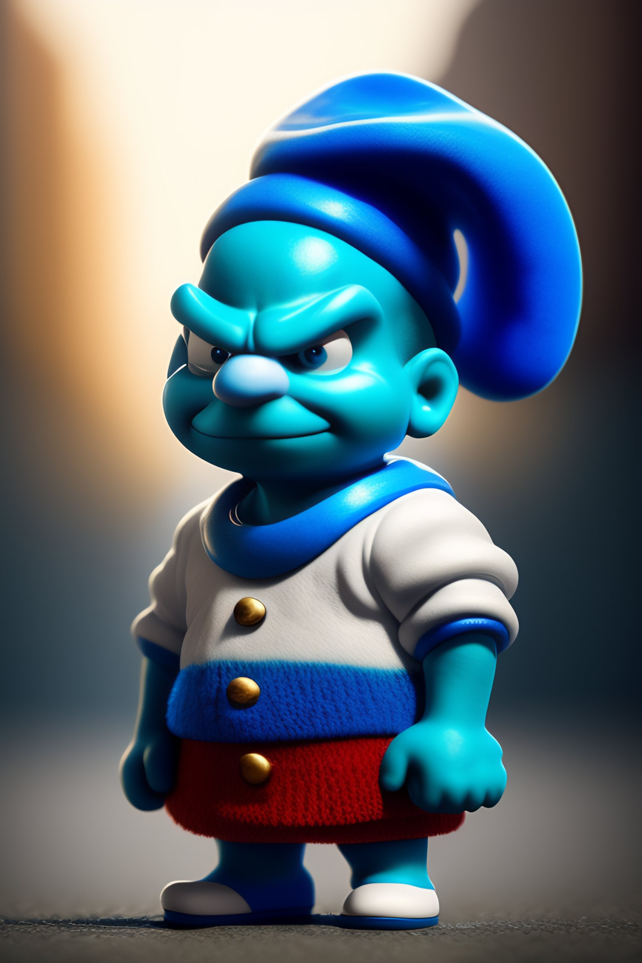 Lexica - Angry smurf