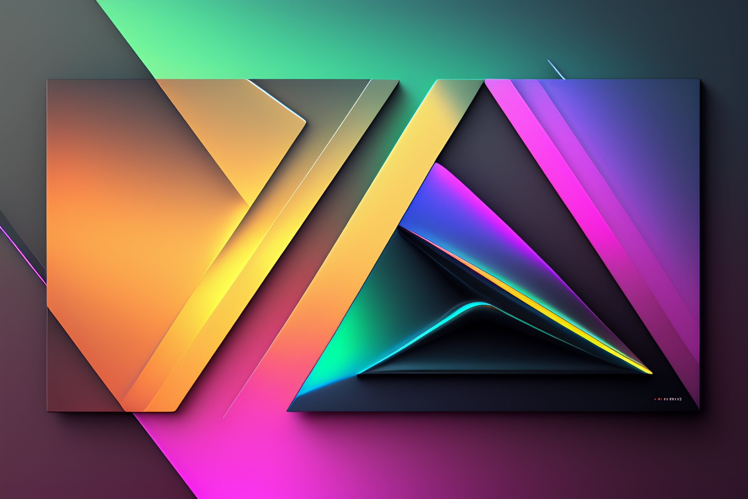 Lexica - Dark computer desktop background material design rectangles ...
