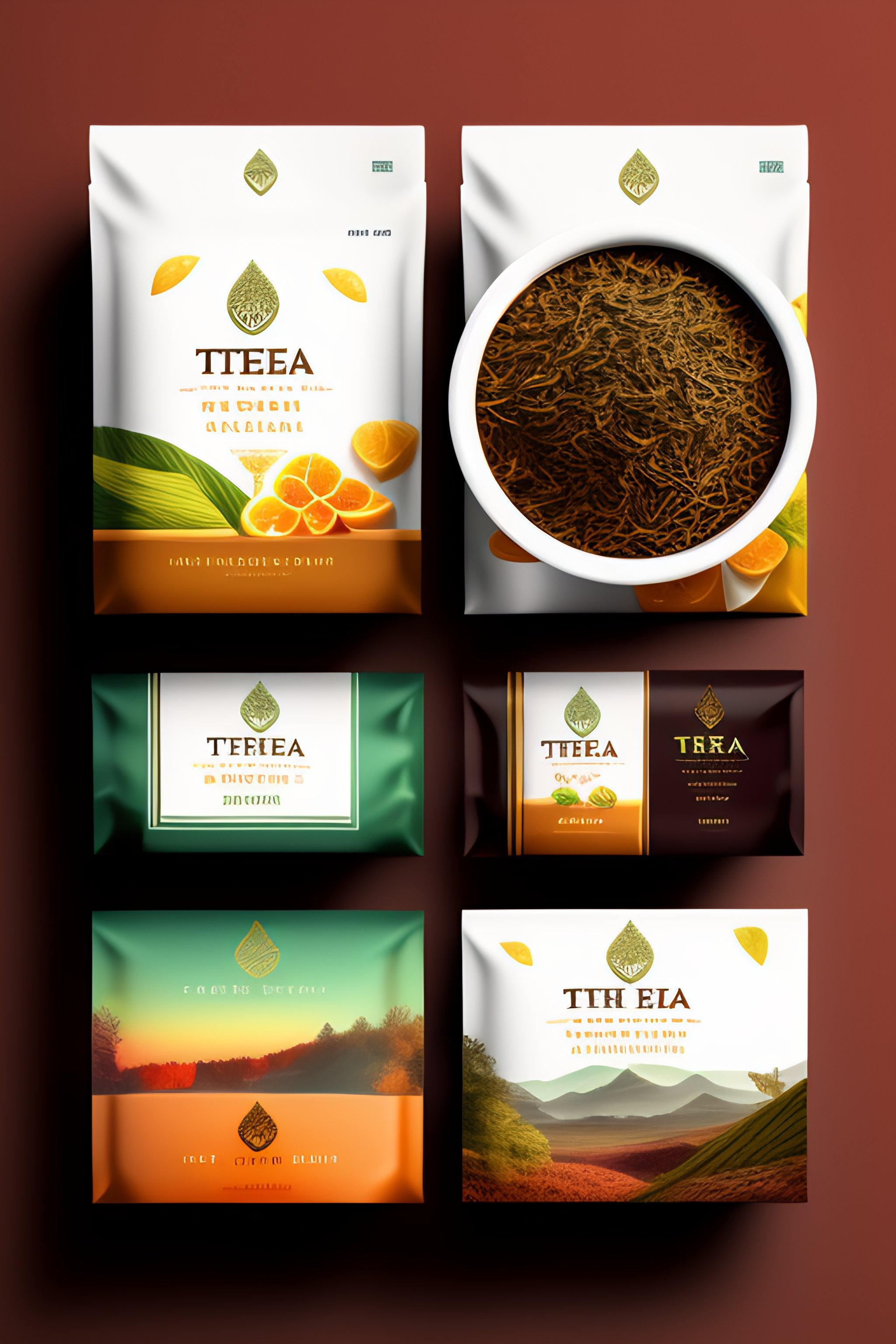 Lexica - Tea package designs