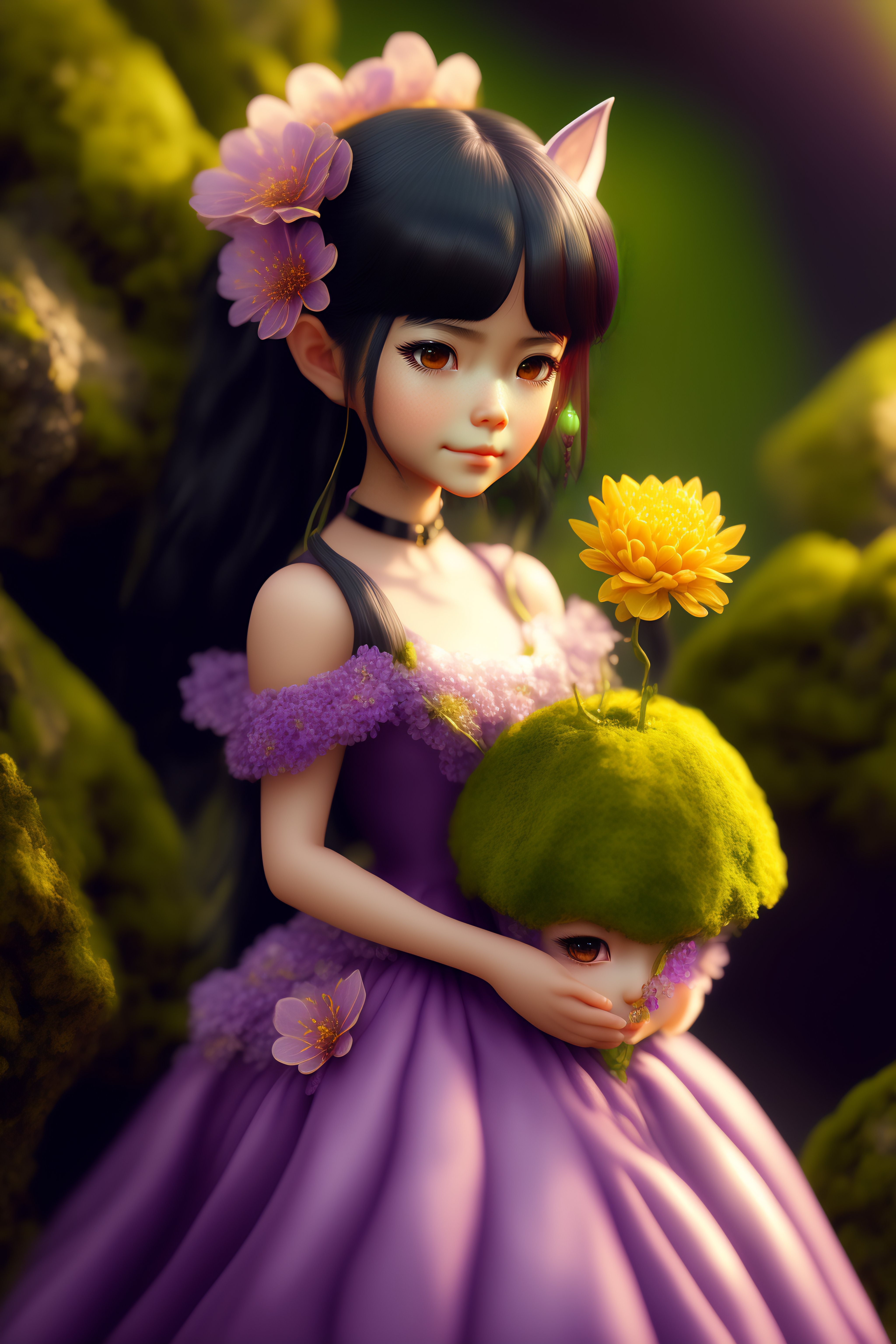 Lexica - Manga cover portrait of an extremely cute and adorable very ...
