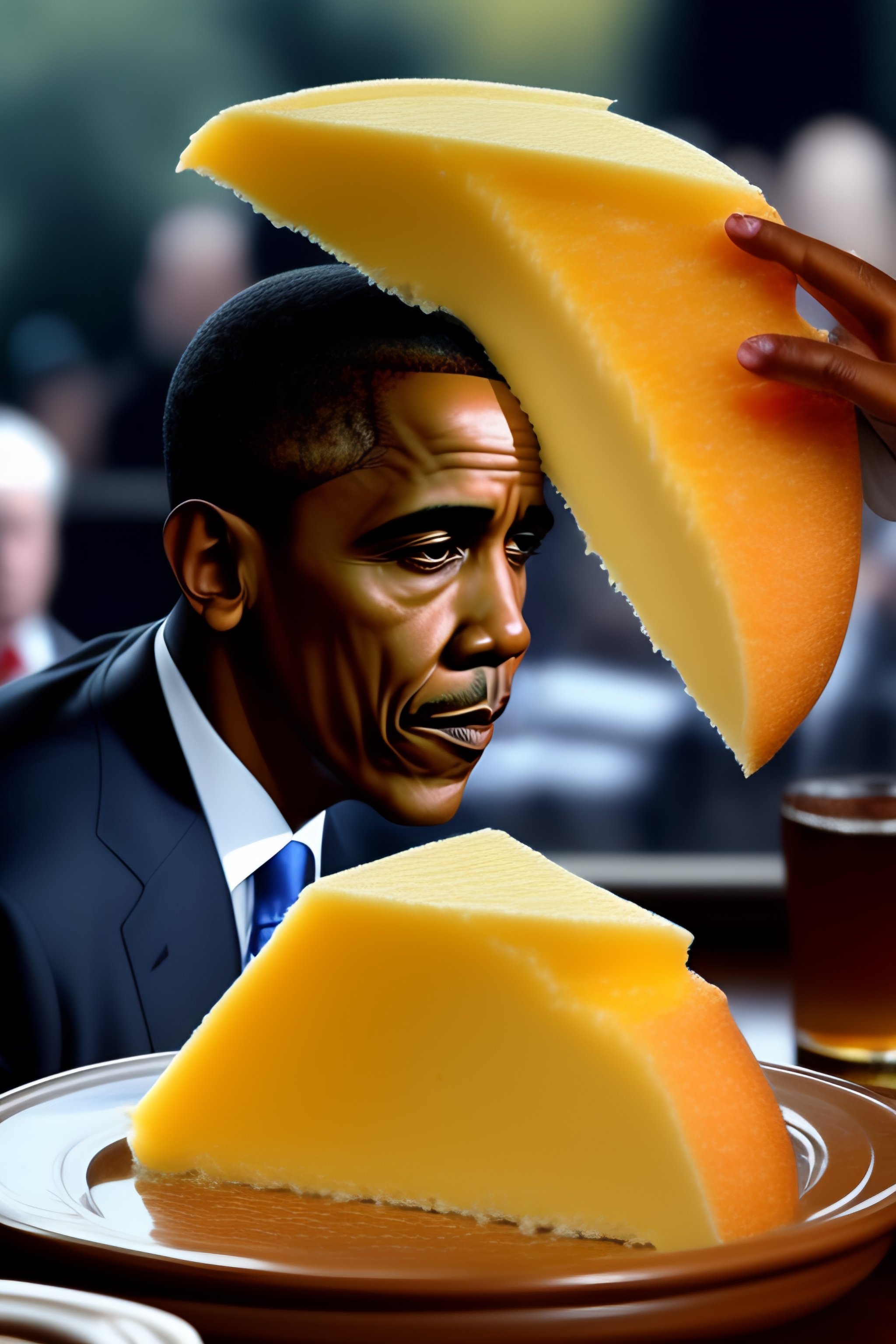Lexica - Barack obama made out of cheese