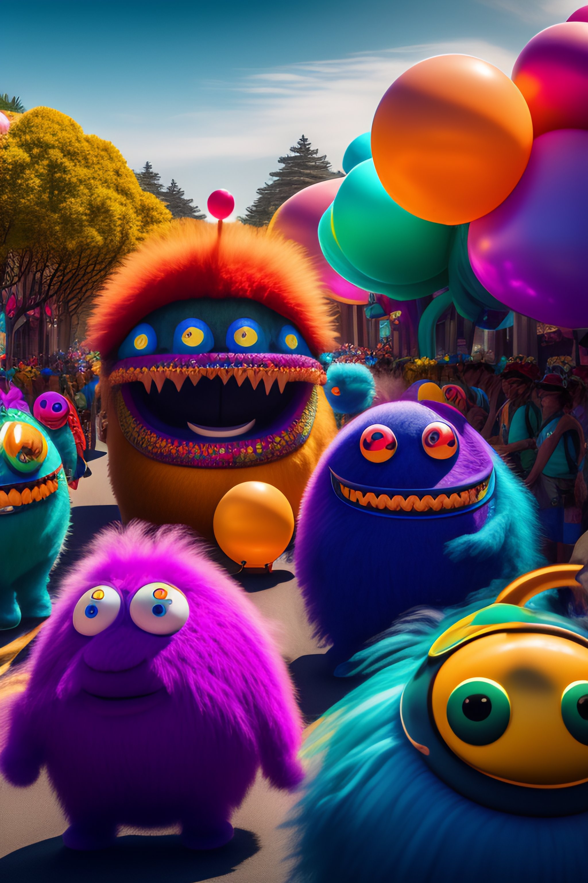 Lexica - The silly monsters parade, 8k, hyper details, rich colors ...