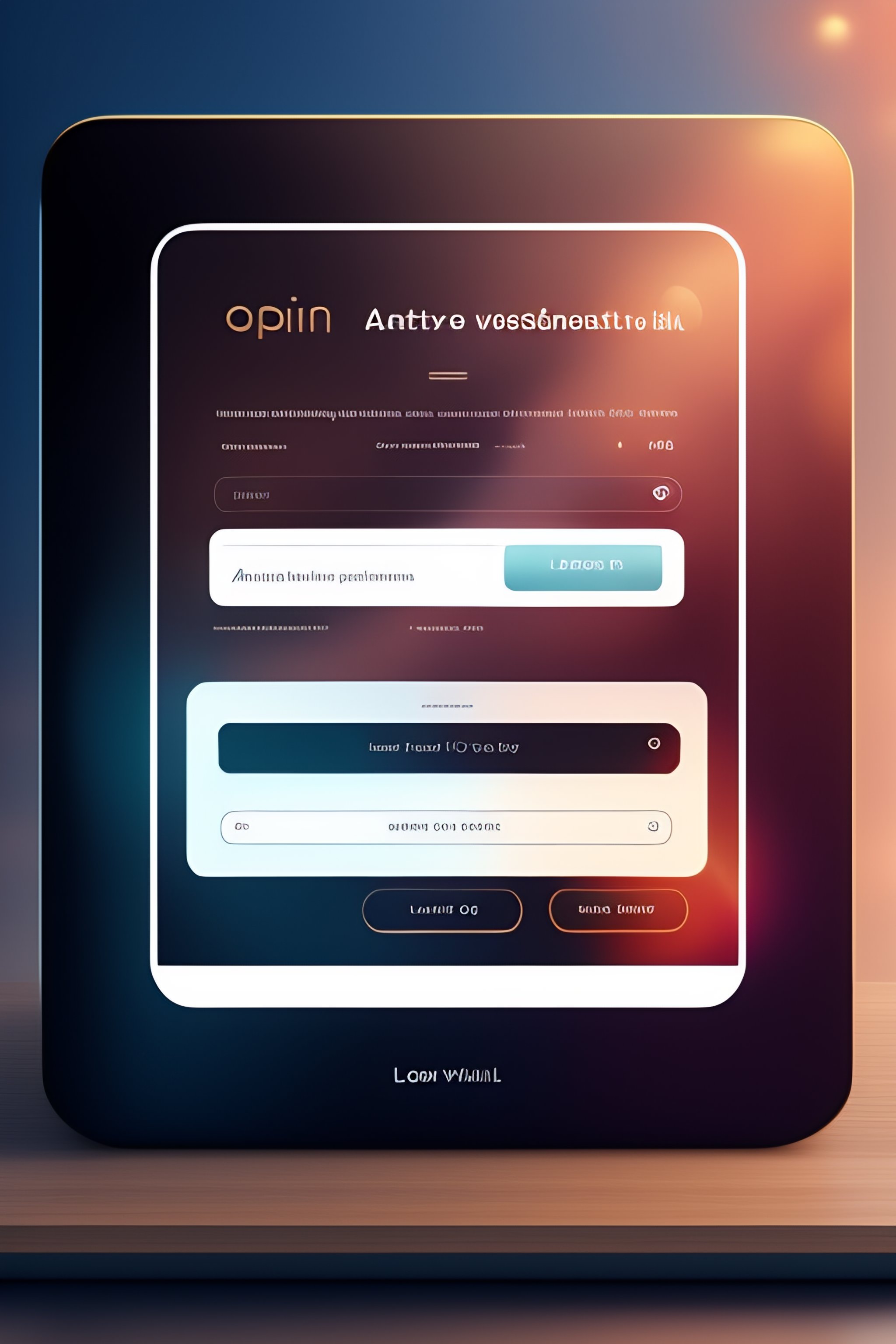 Lexica - Artistic login/signup page