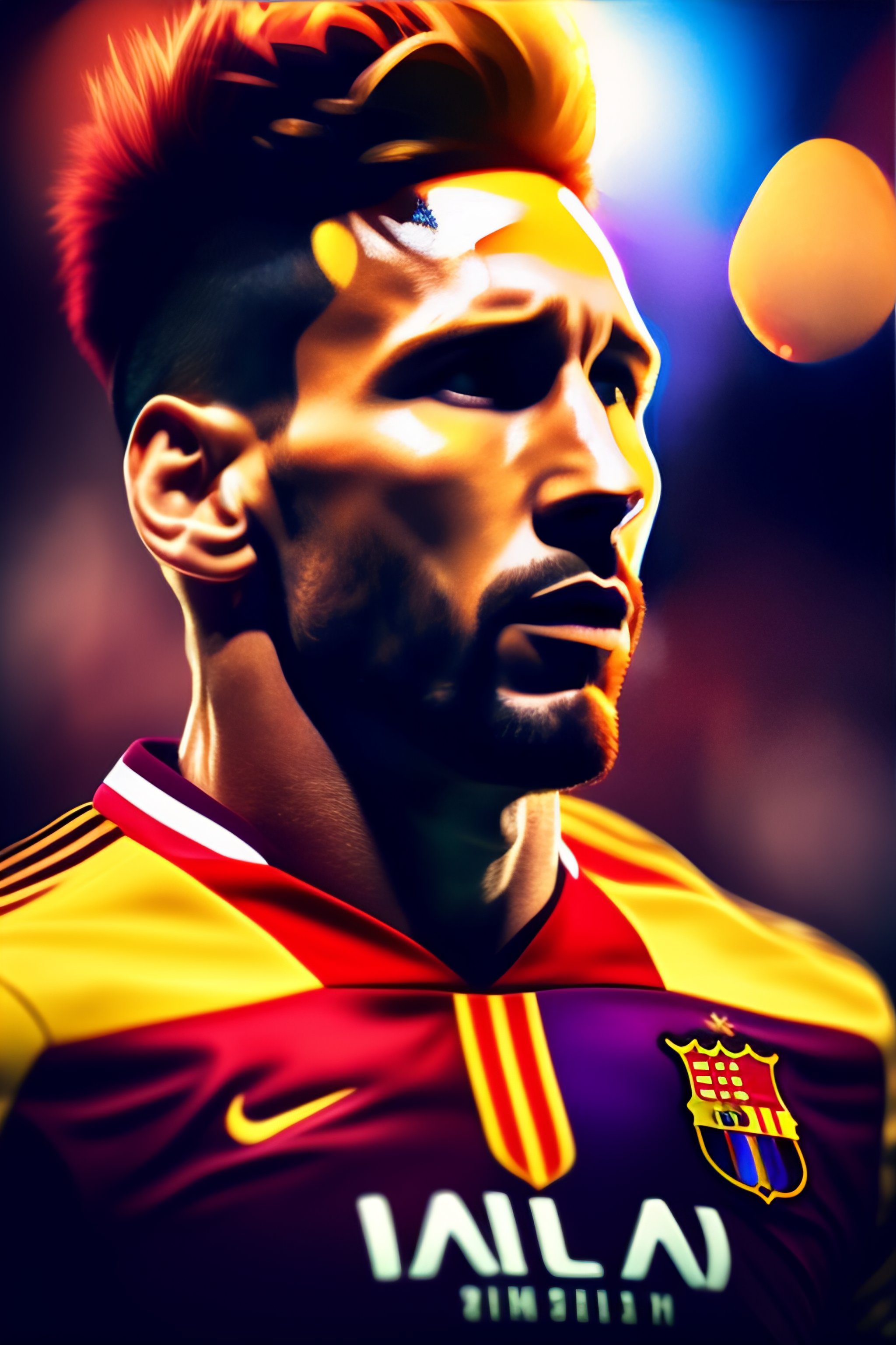 Lexica - Baby lionel messi cinematic