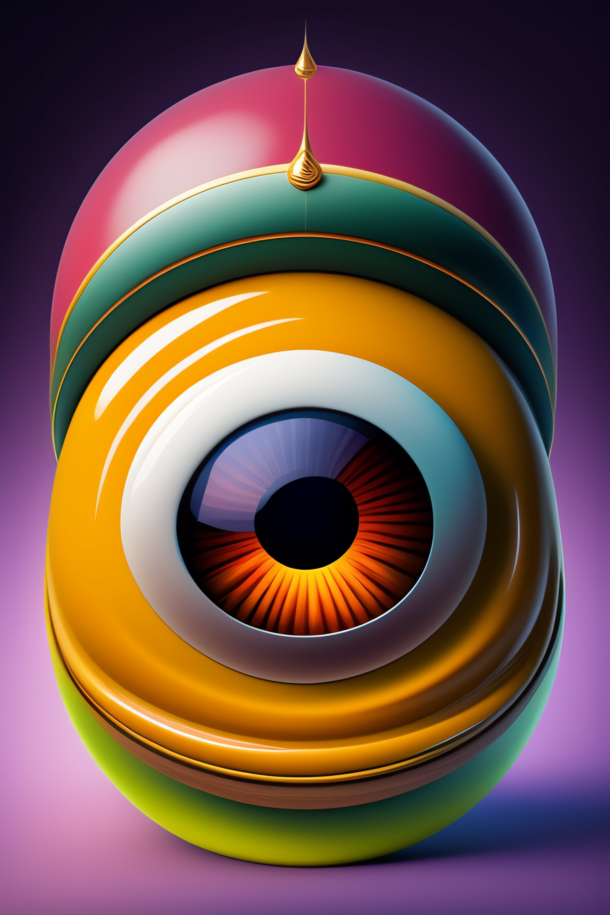 Lexica - A cartoon of an eye looking inwards, and when it looks inwards ...