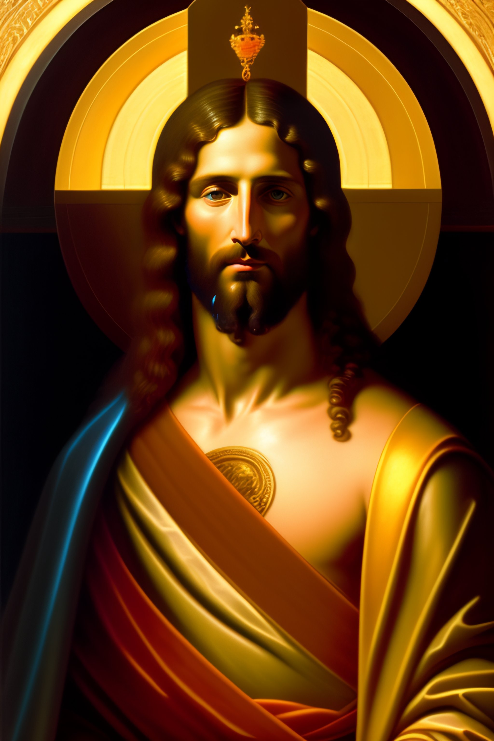 Lexica - Portrait of jesus hit satana