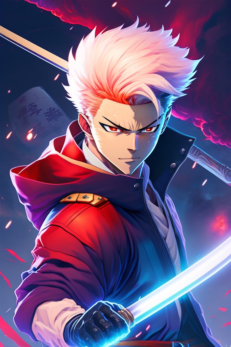 Lexica - Gojo Satoru jujutsu kaisen.vibrant colors, fighting with ...