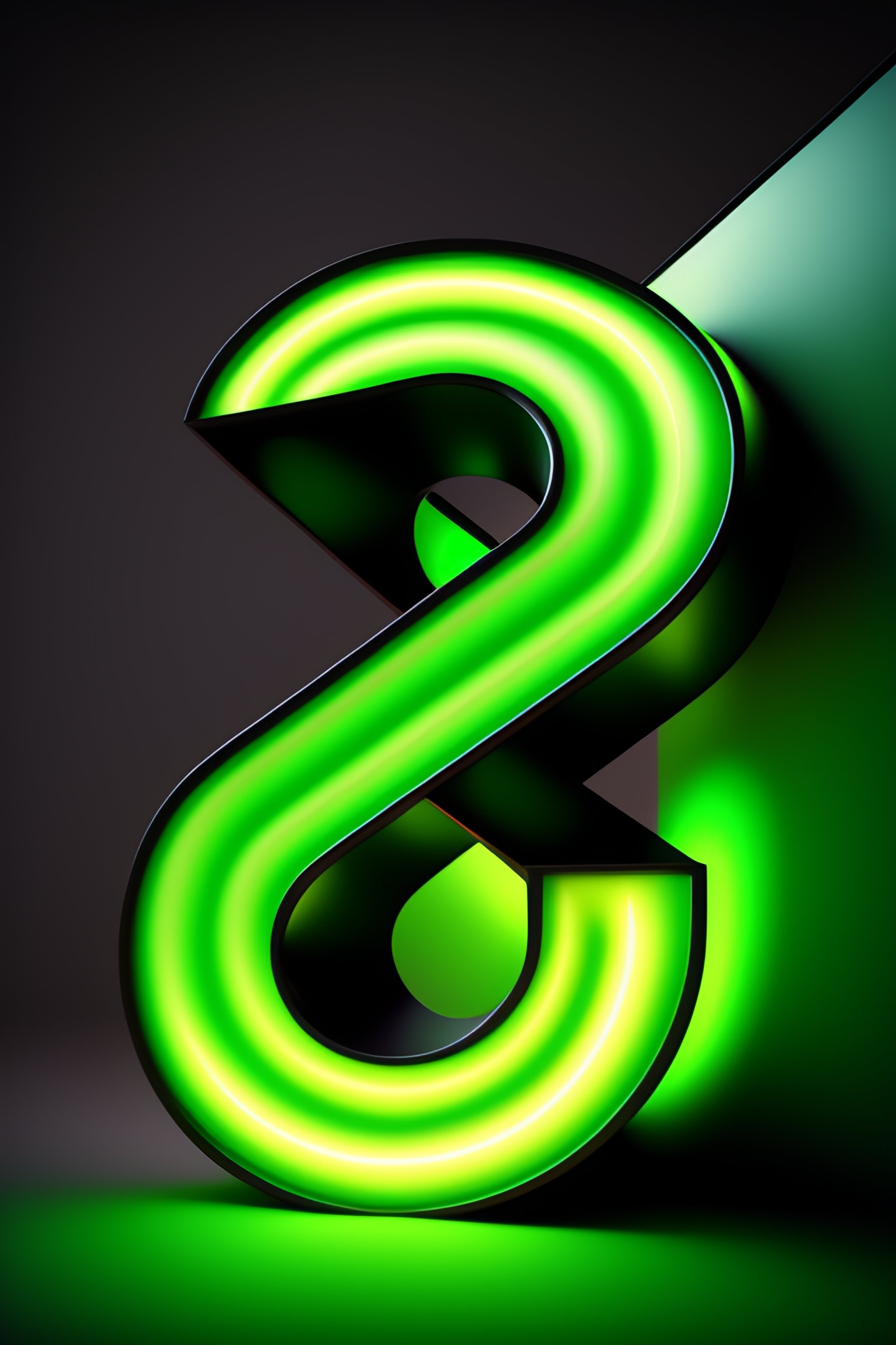 Lexica - Black and green infinite symbol of adam adamowicz illustration ...