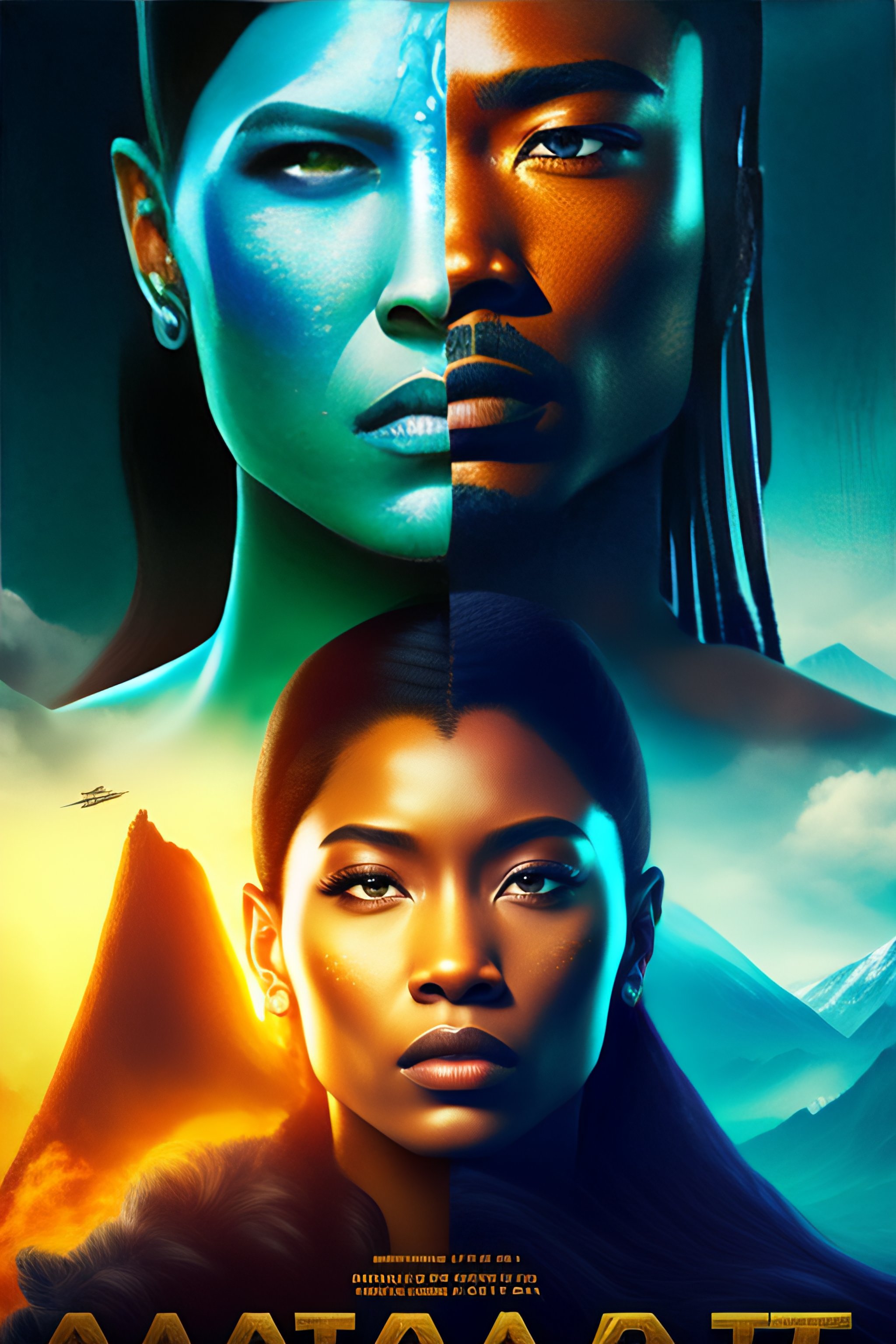 Lexica - Create a fake movie poster for Avatar movie like it’s a Marvel ...