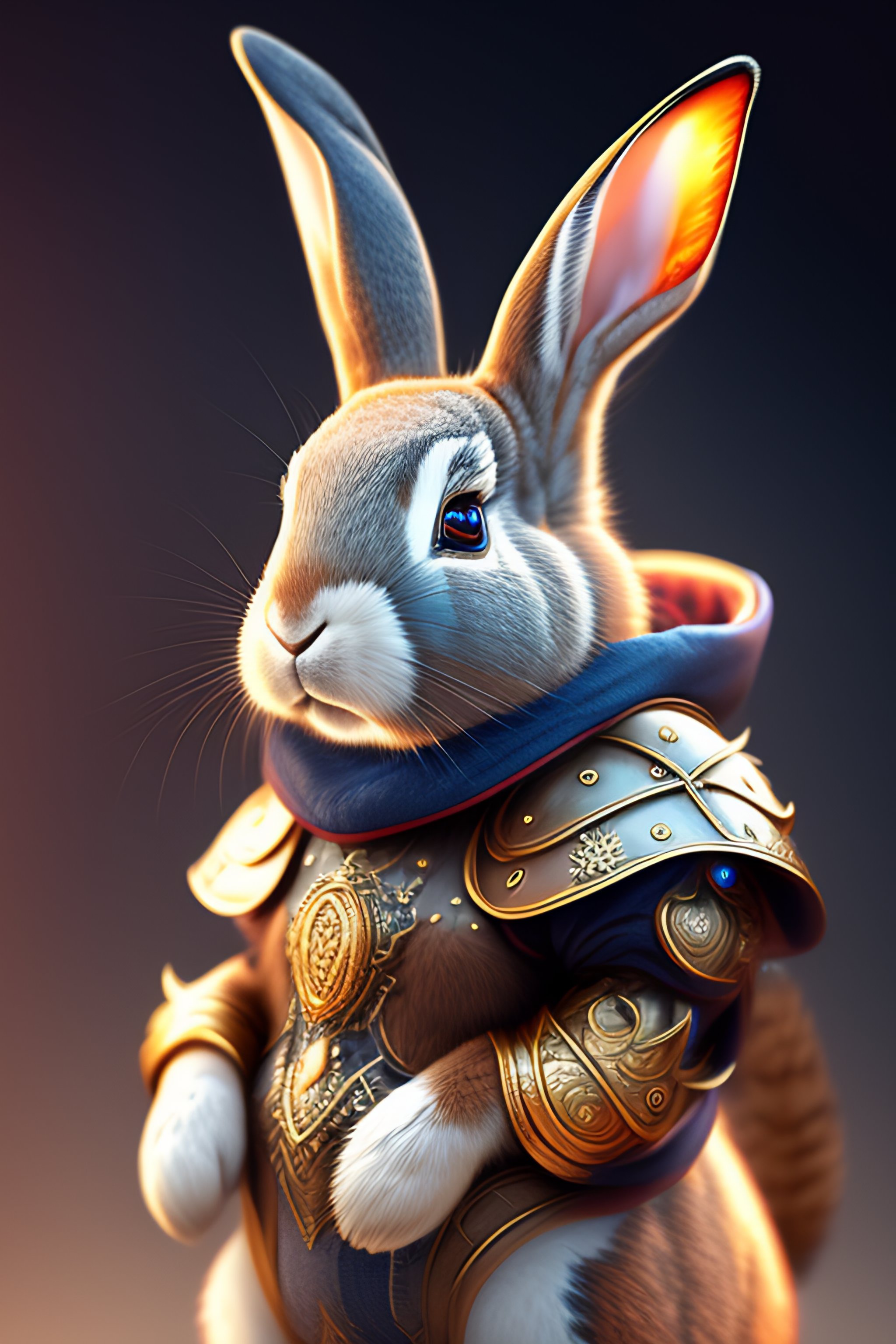 Lexica - Cybernetic anthropomorphic rabbit, fantasy style, digital art ...