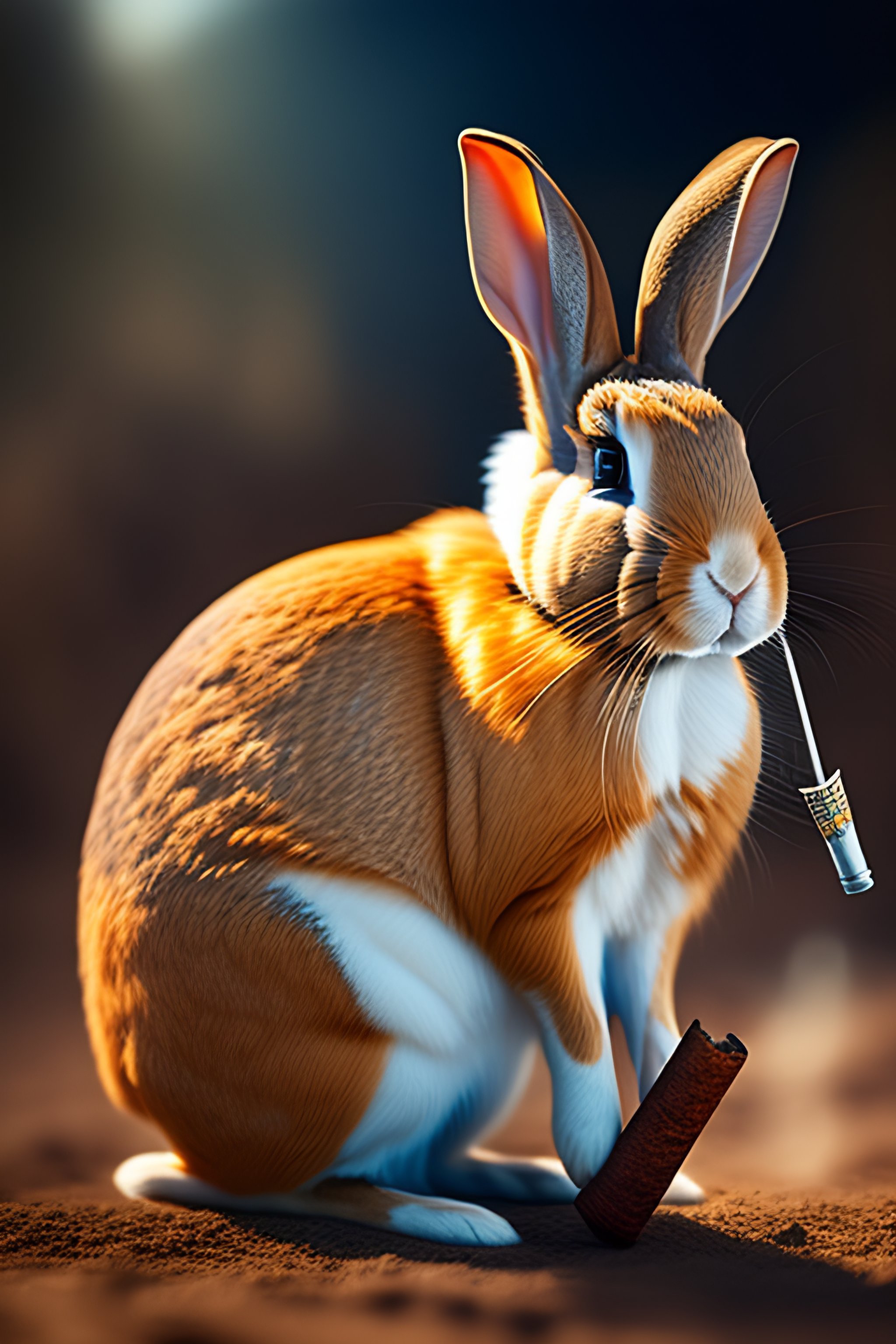 Lexica - Bayc style rabbit smoking a blunt